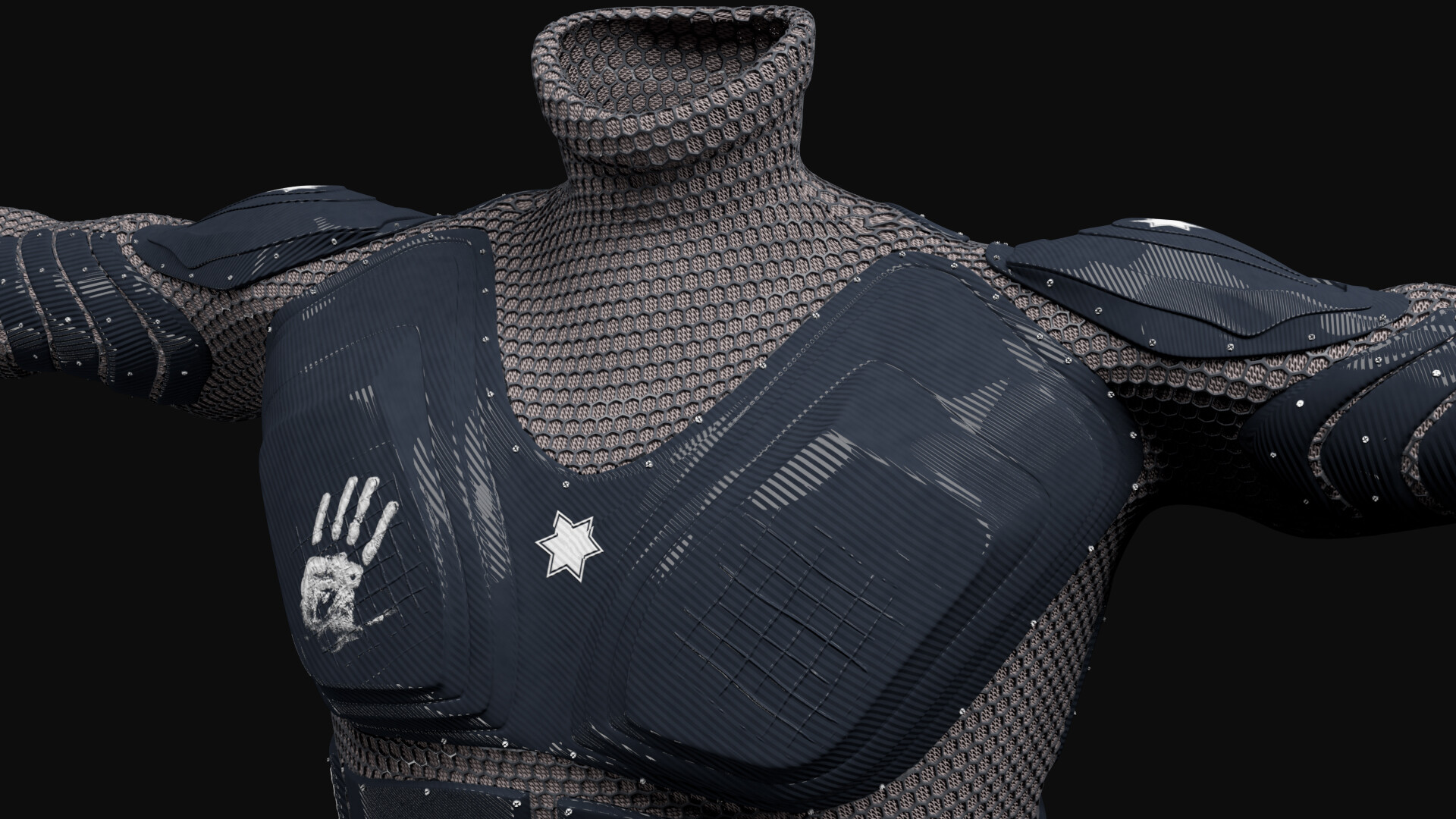 ArtStation - Futuristic suit 3D model