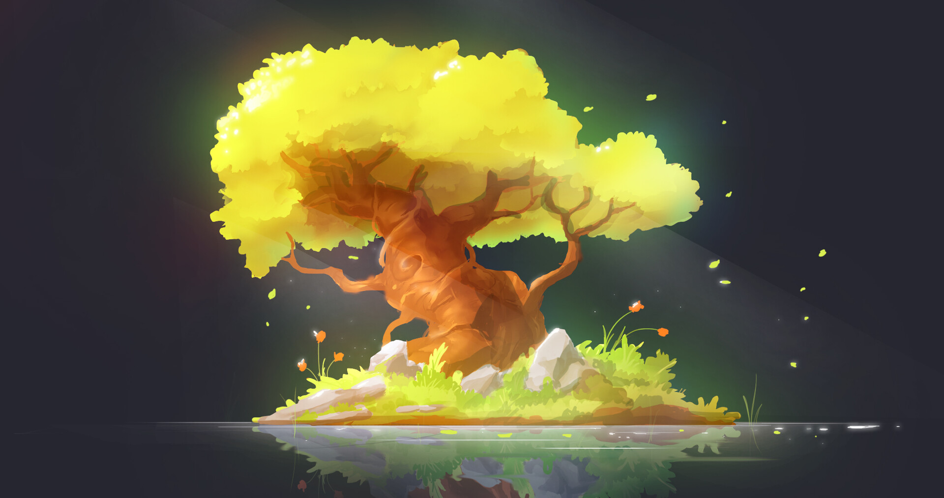 ArtStation - 2d game assest ( tree)