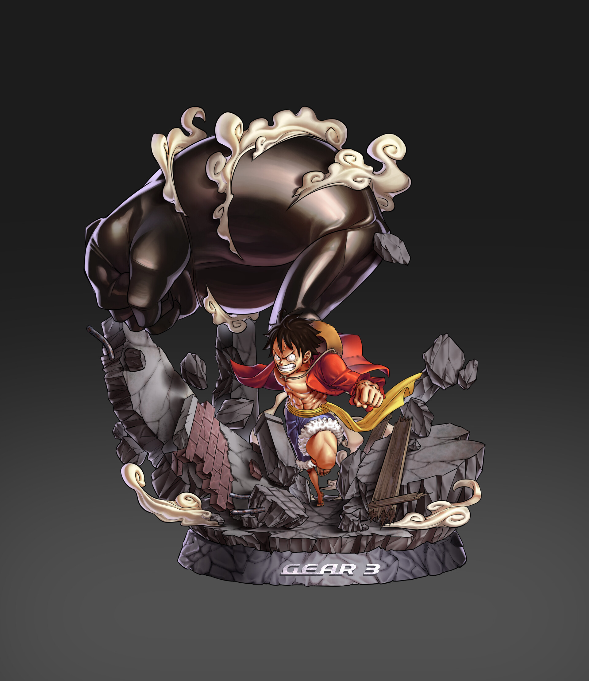 ArtStation - 三挡路飞 luffy three GK
