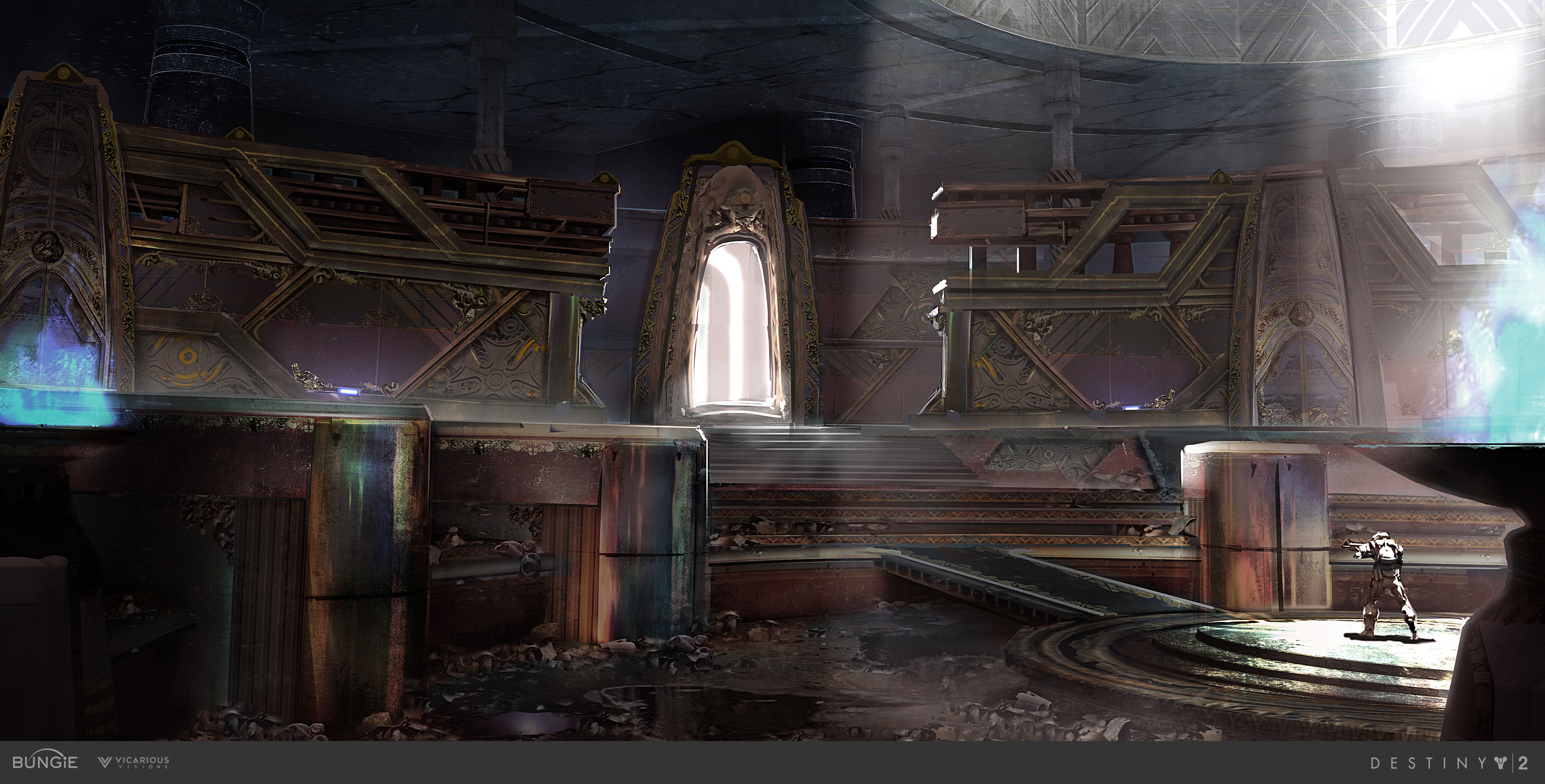 Christian A Piccolo Concept Art - Destiny 2 Penumbra Central Atrium ...