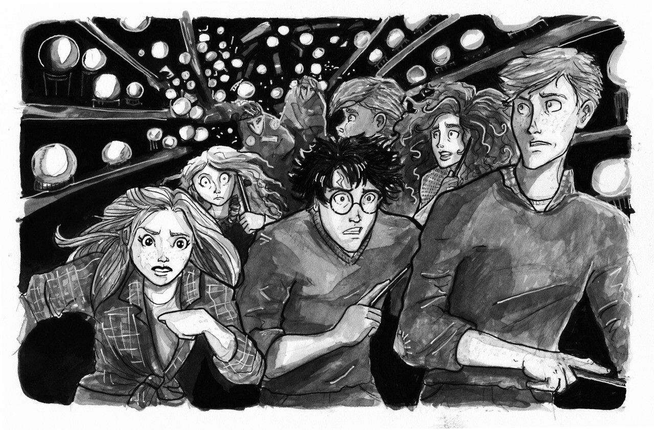 how to draw harry potter phoenix