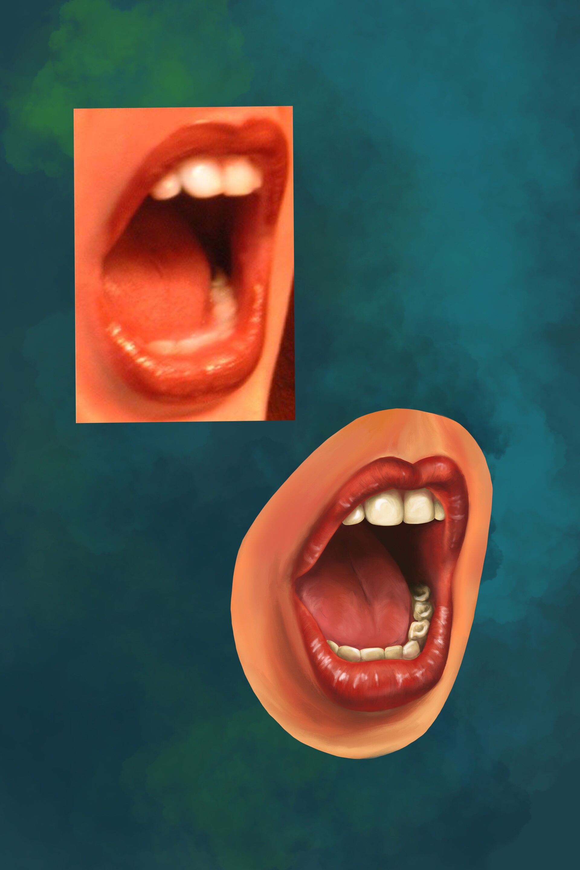 ArtStation - Mouth studies