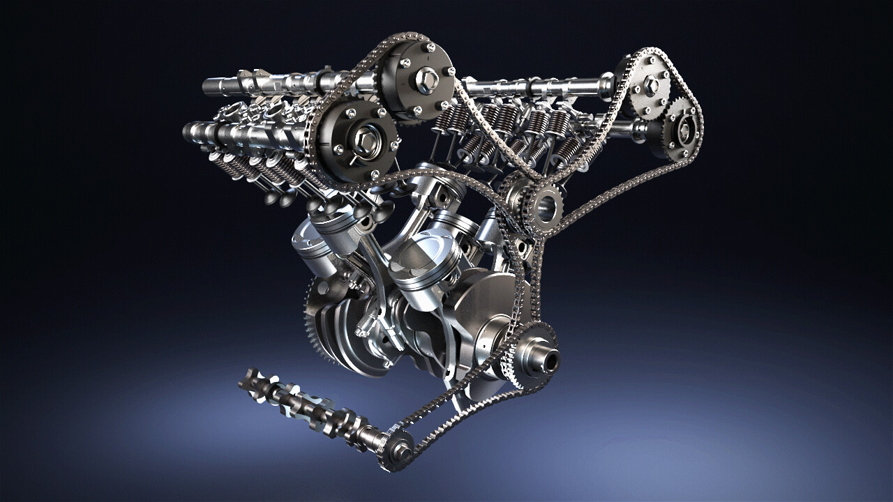 ArtStation - V6 Engine Rig