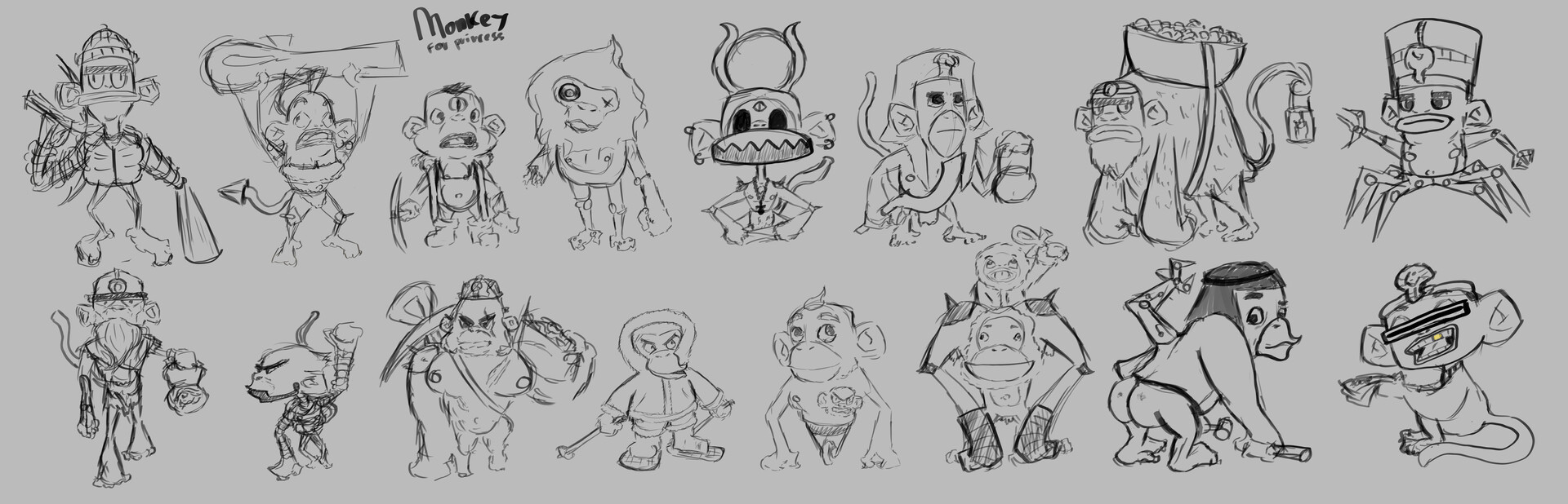 ArtStation - Monkeys concepts
