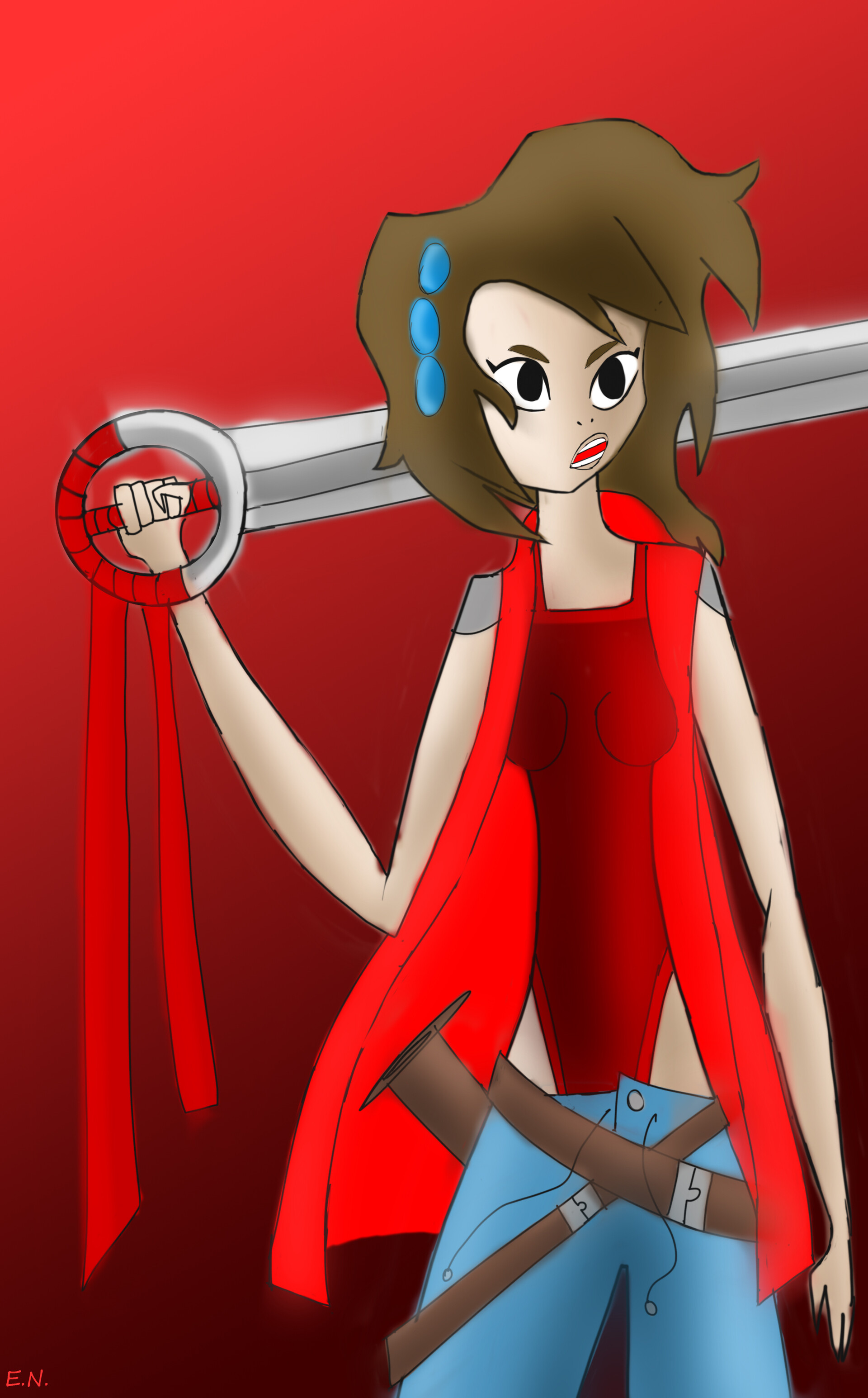 ArtStation - sword girl