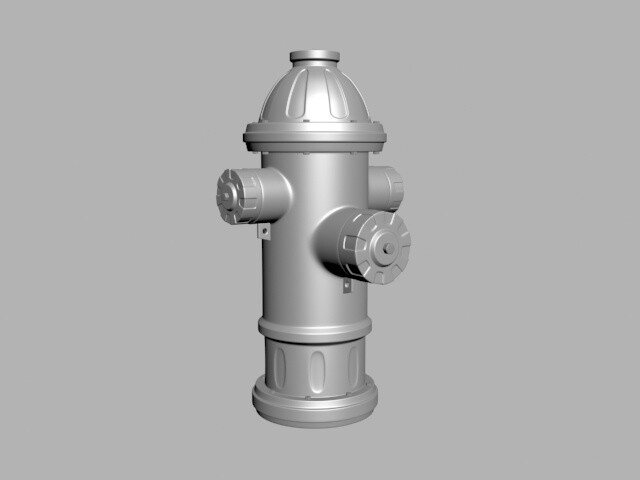 Callum Scrivens - High Poly Fire Hydrant