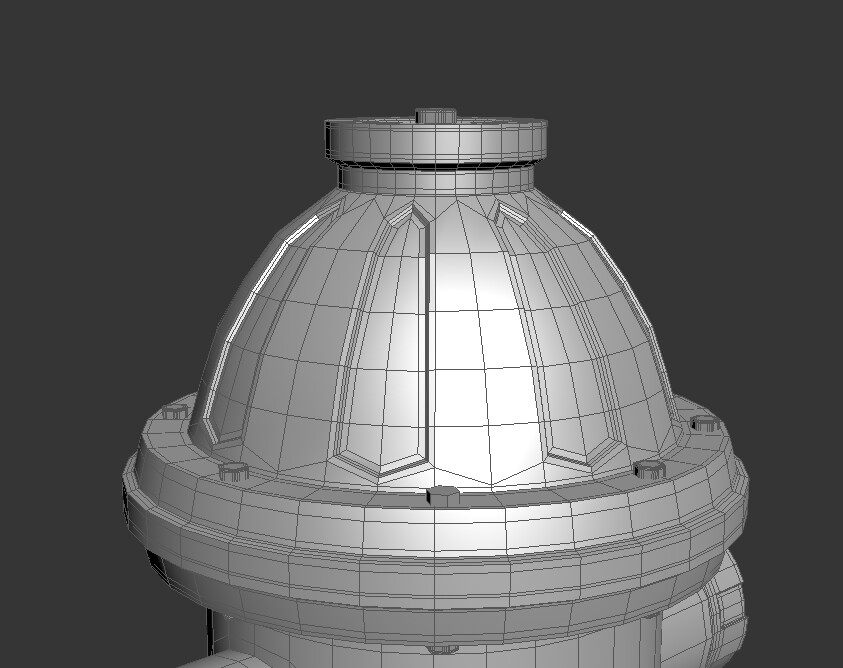 Callum Scrivens - High Poly Fire Hydrant