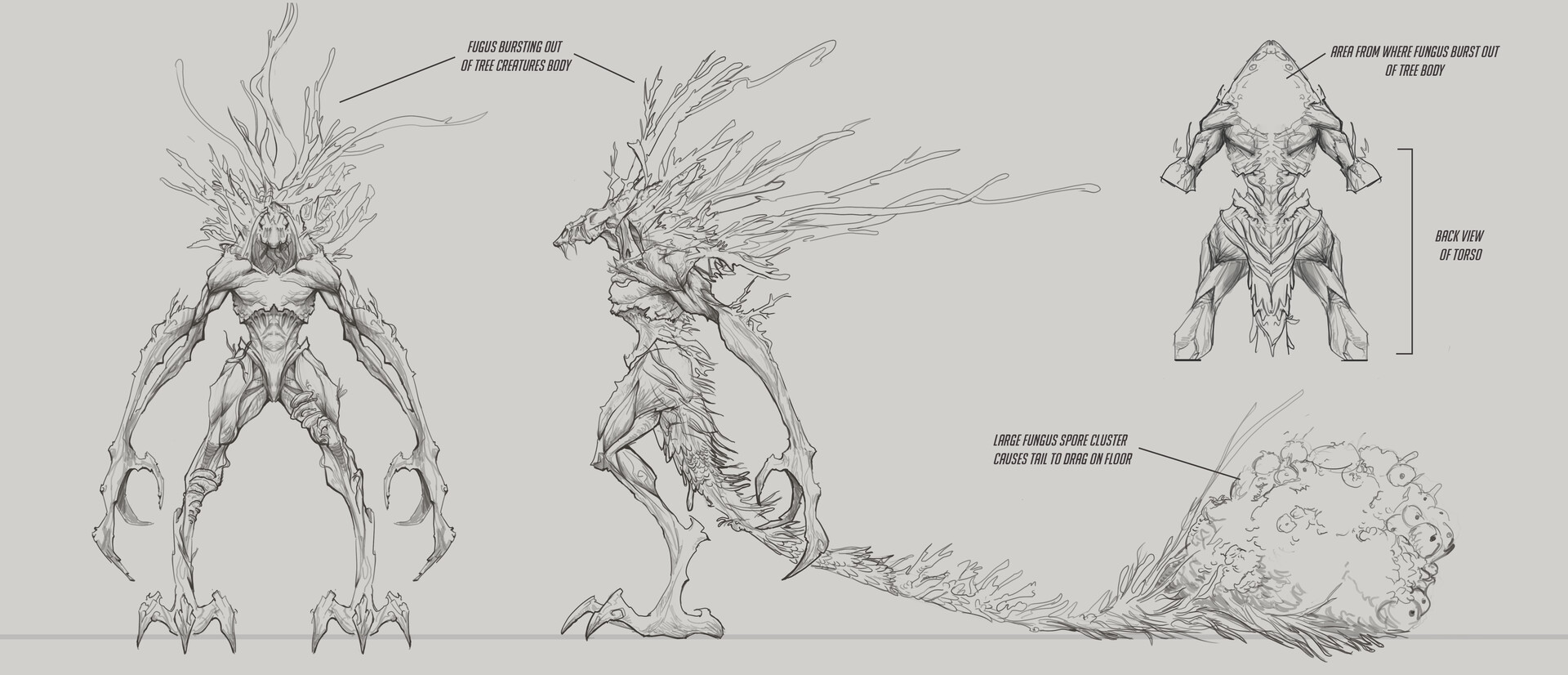 Creature Front And Side Views