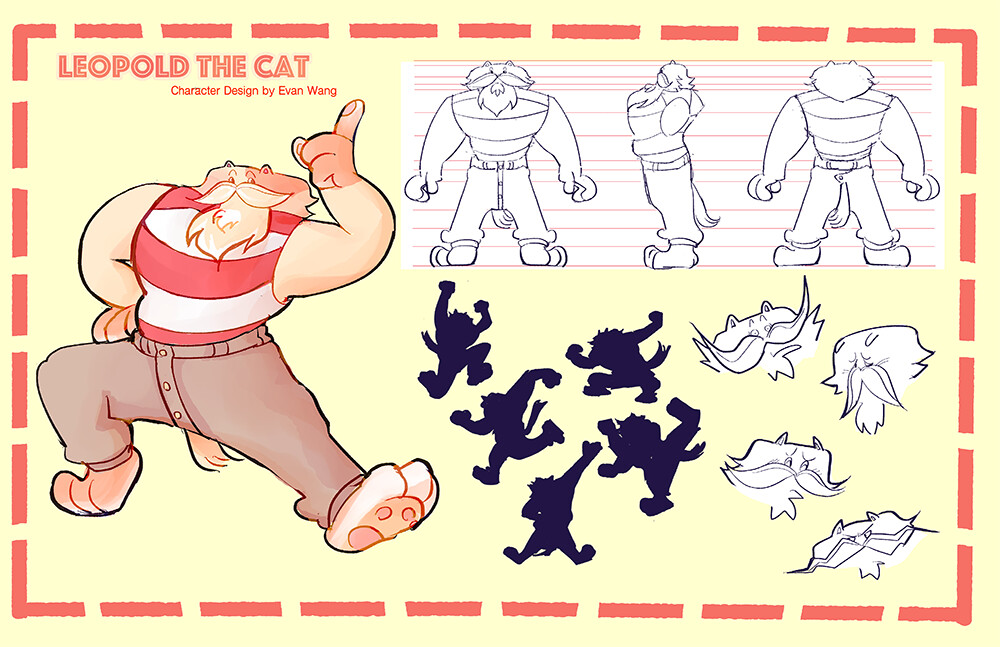 ArtStation - Leopold the Cat Character Sheet