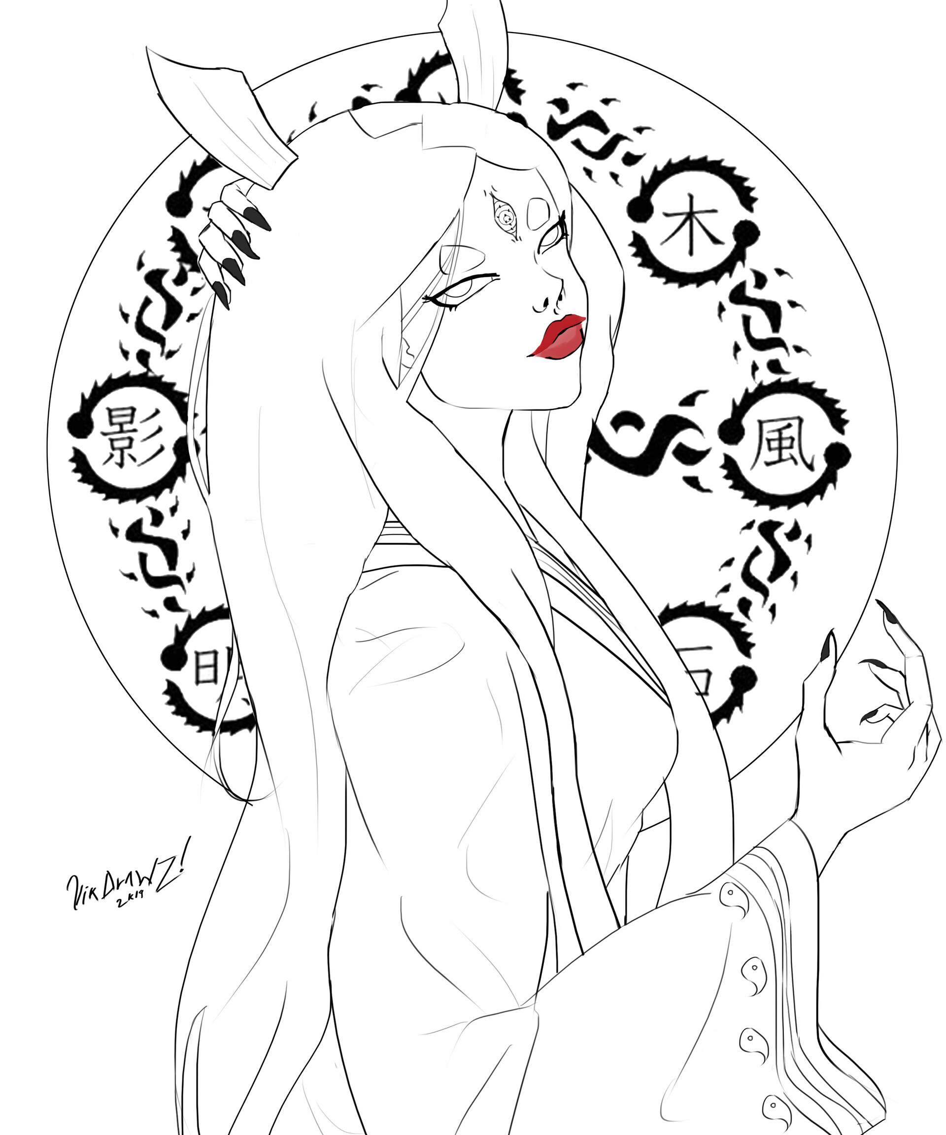 ArtStation - Kaguya Otsutsuki (She of the beginning)
