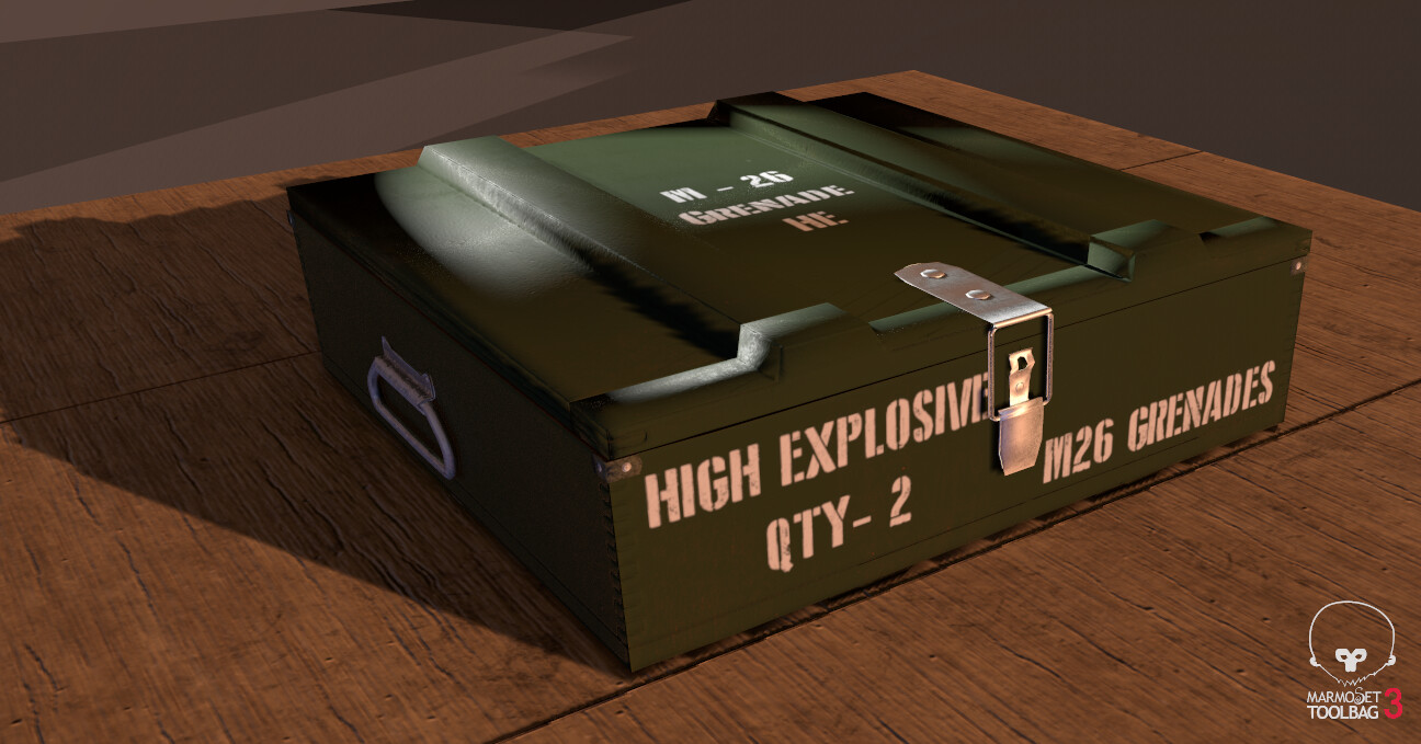 ArtStation - Grenade and box project I repurposed