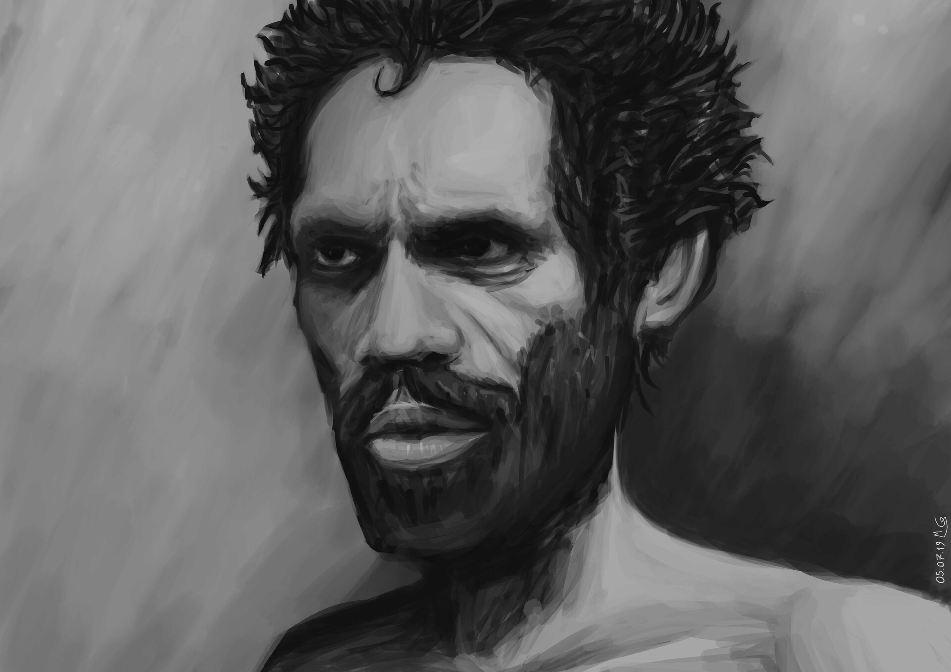 Mathias Guillon - "Exmilitary" album cover study