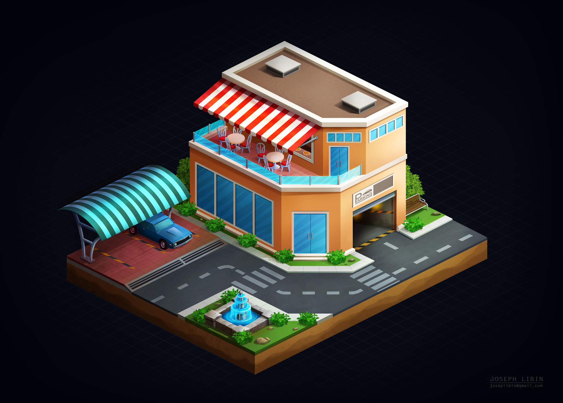 ArtStation - Isometric_Building