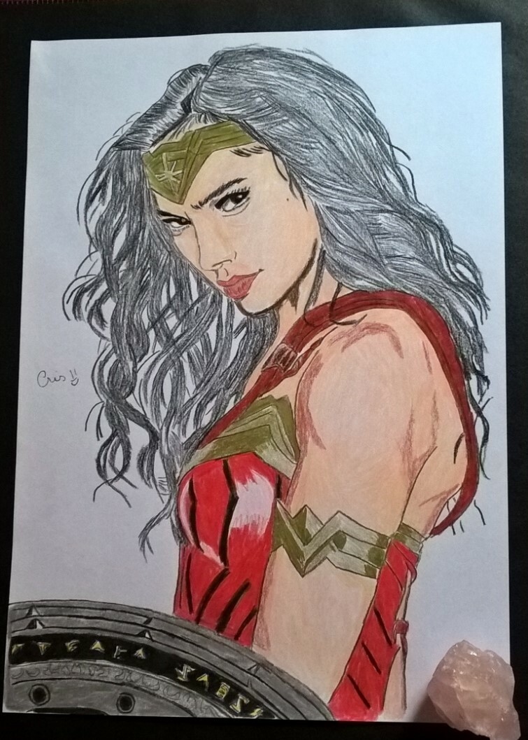 ArtStation - wonder woman drawing