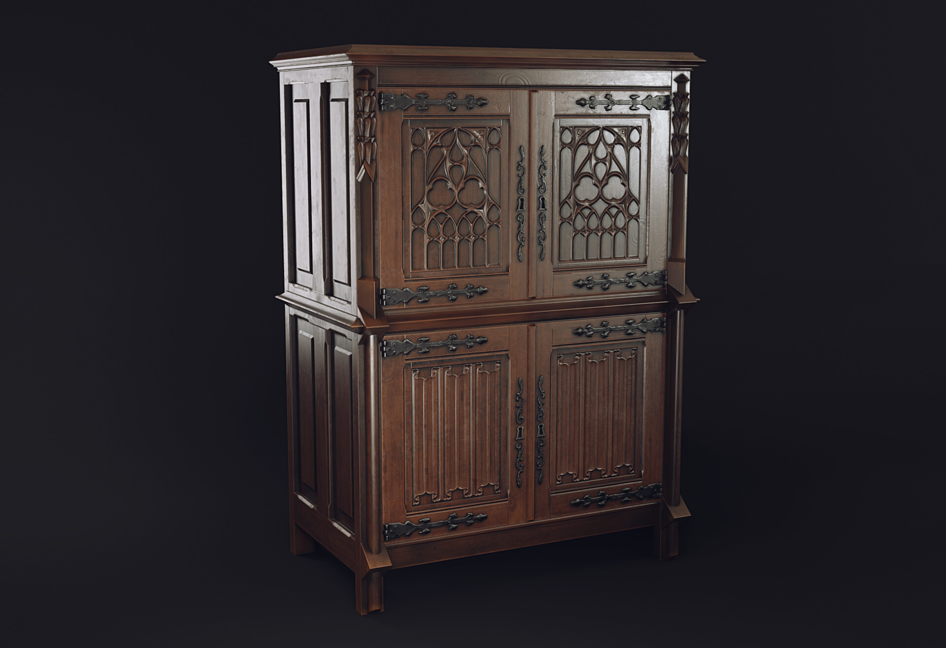 ArtStation - Gothic Cabinet Game model
