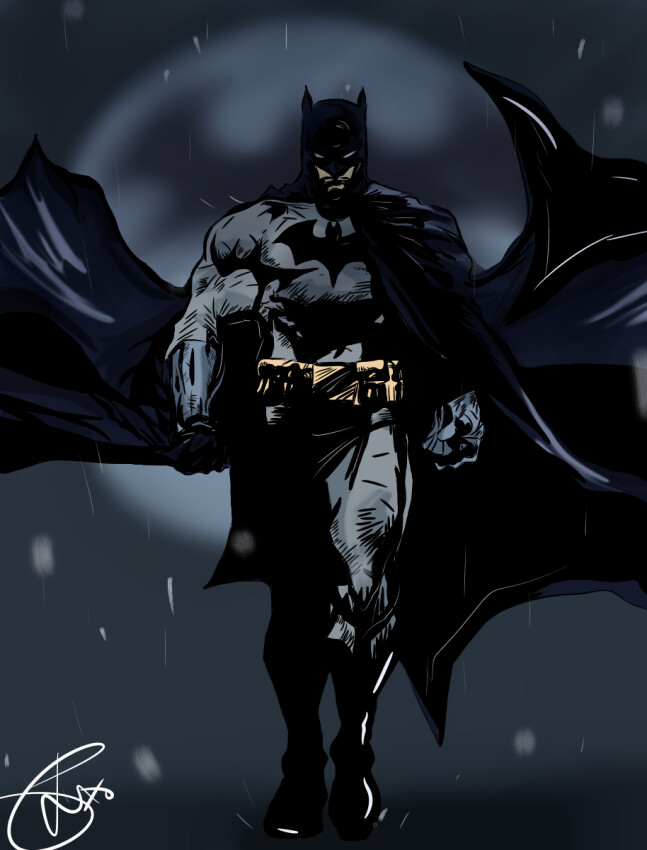 ArtStation - Bat man Comics Style
