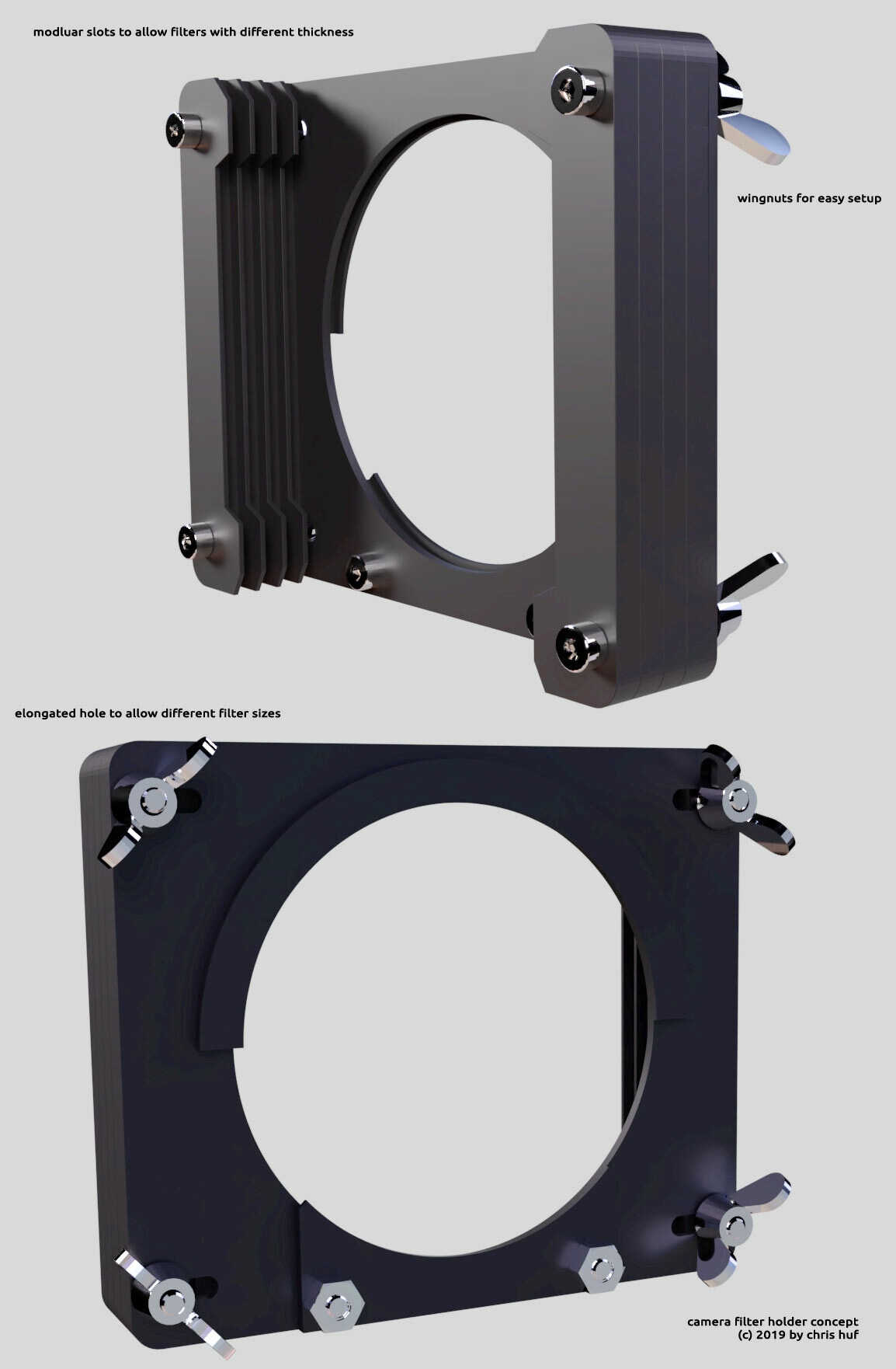 ArtStation - square filter holder for camera