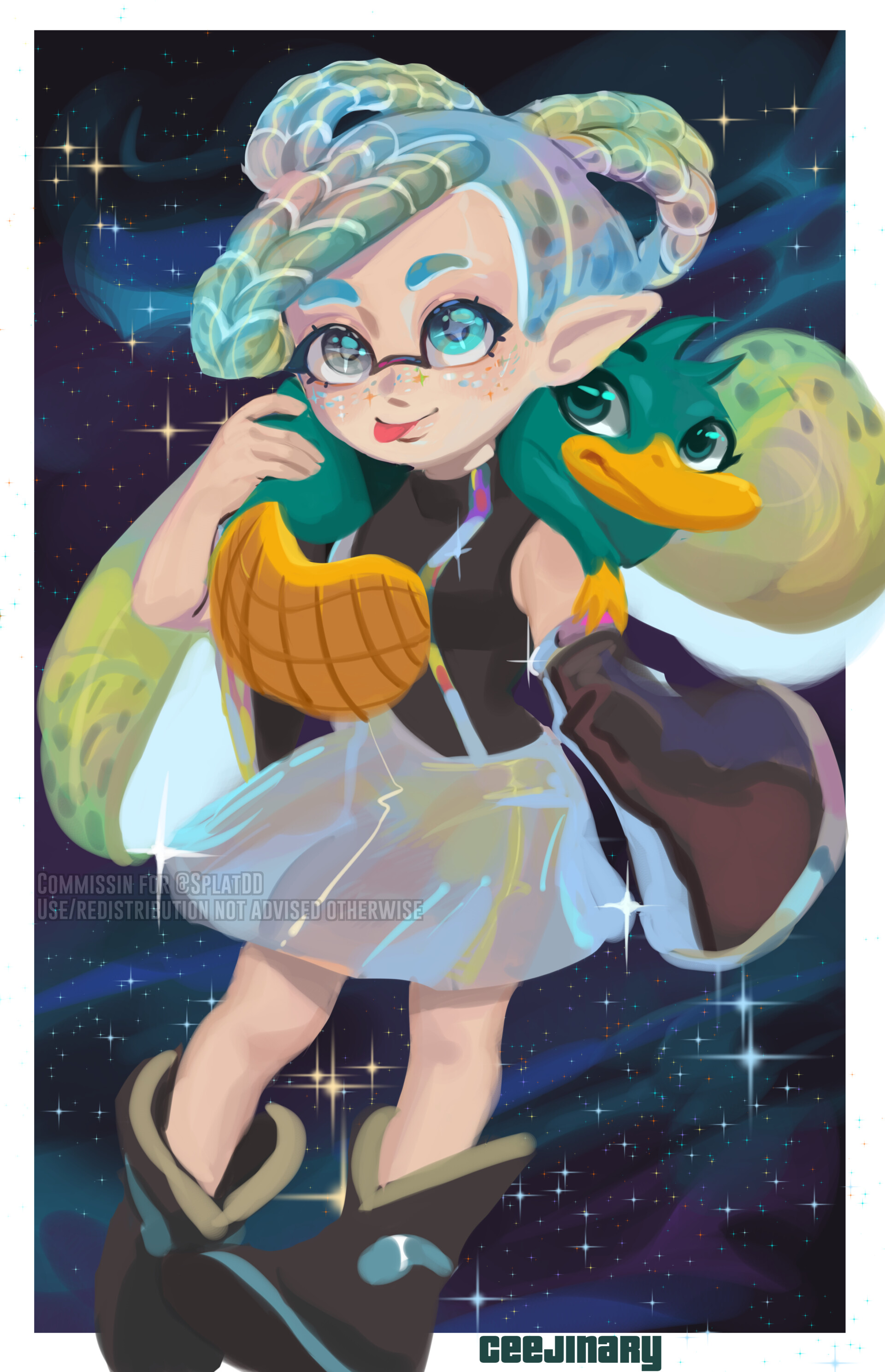 ArtStation - Splatoon 2 Inkling Commission