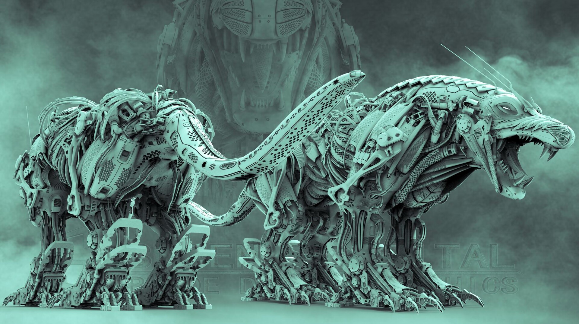 Su Feng - Full-body AO Model of Mechanical Beast