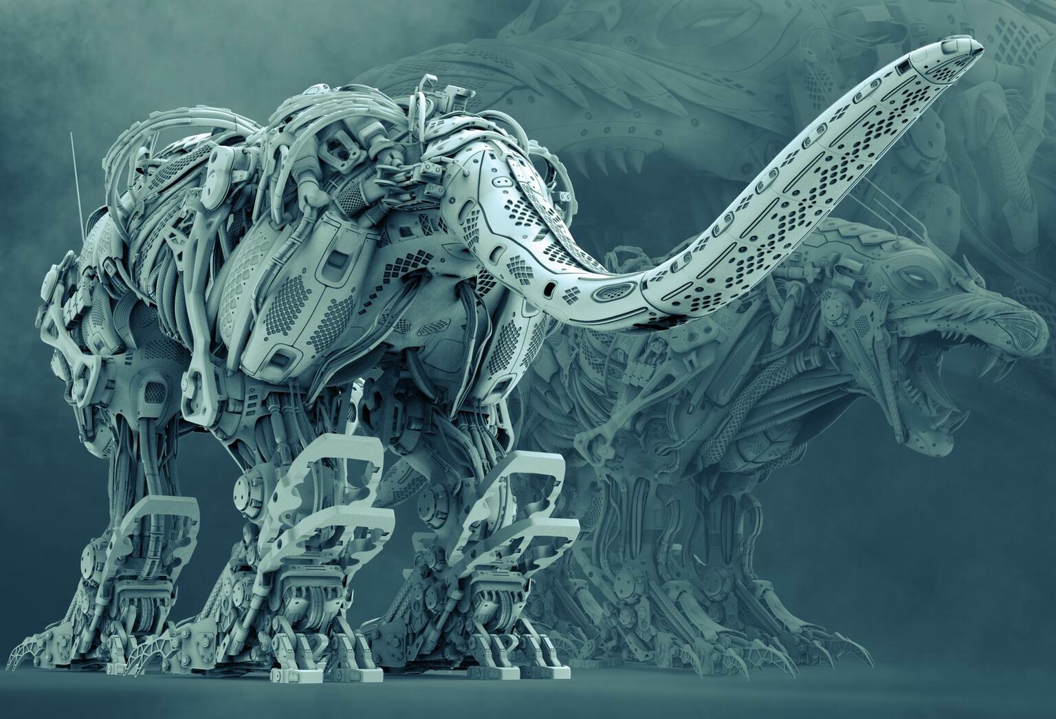 Su Feng - Full-body AO Model of Mechanical Beast
