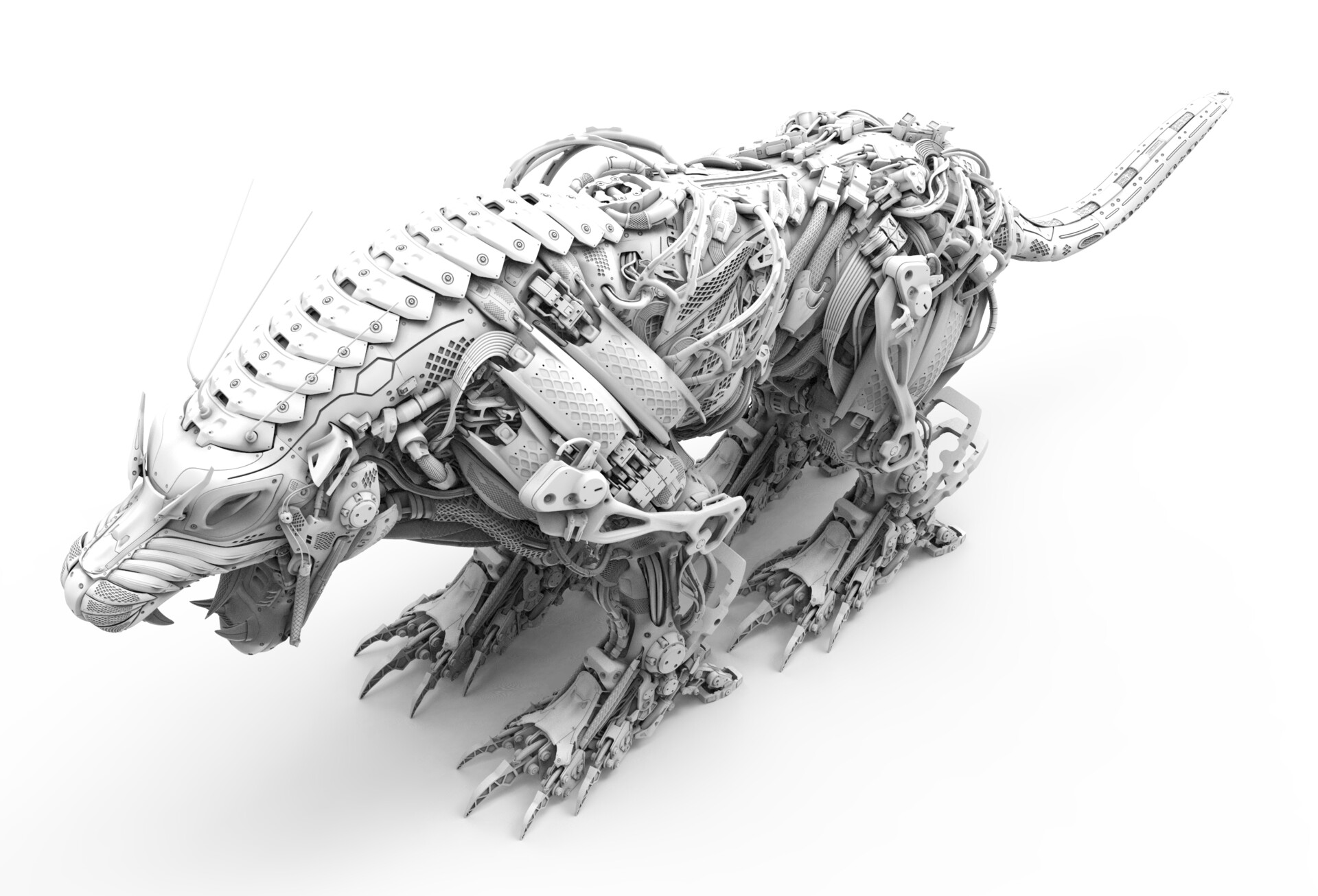 Su Feng - Full-body AO Model of Mechanical Beast
