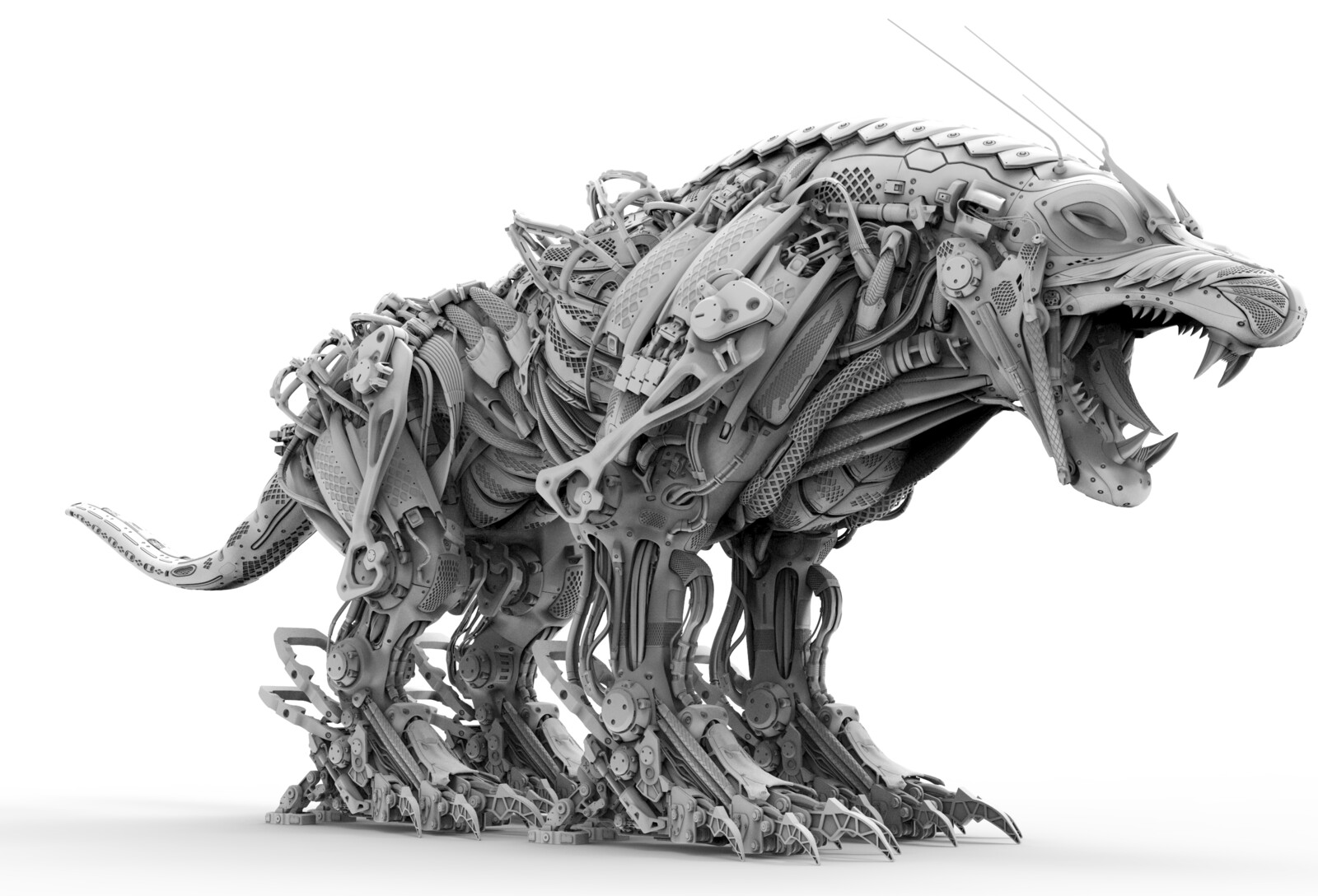 Su Feng - Full-body AO Model of Mechanical Beast