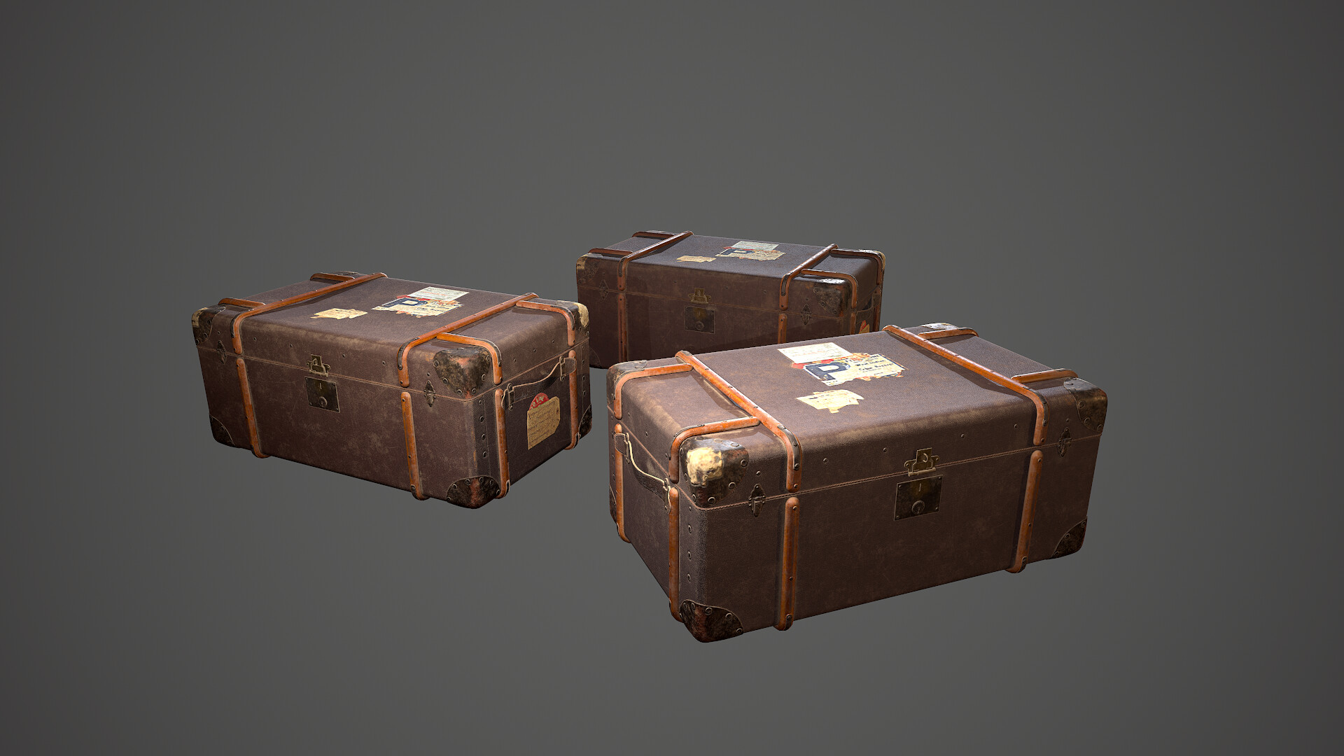 ArtStation - Vintage Steamer Trunk