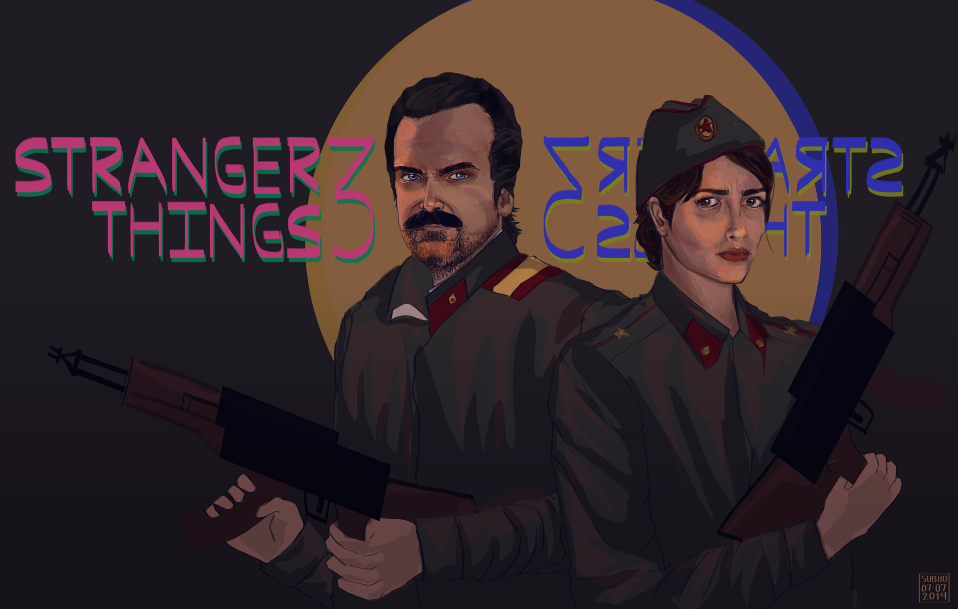 ArtStation - Chief Hopper x Detective Byers