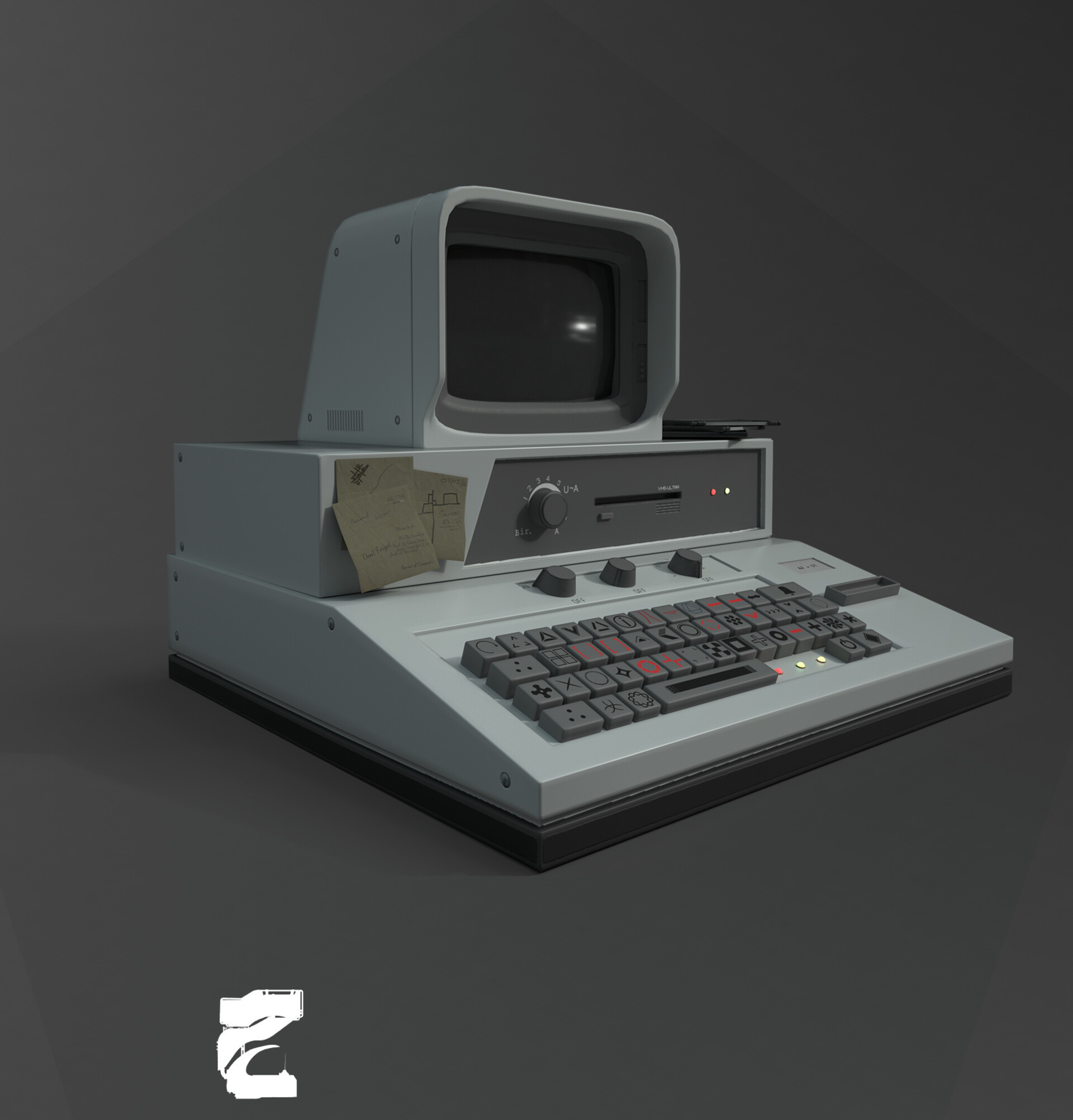 ArtStation - Sci-Fi Retro Computer