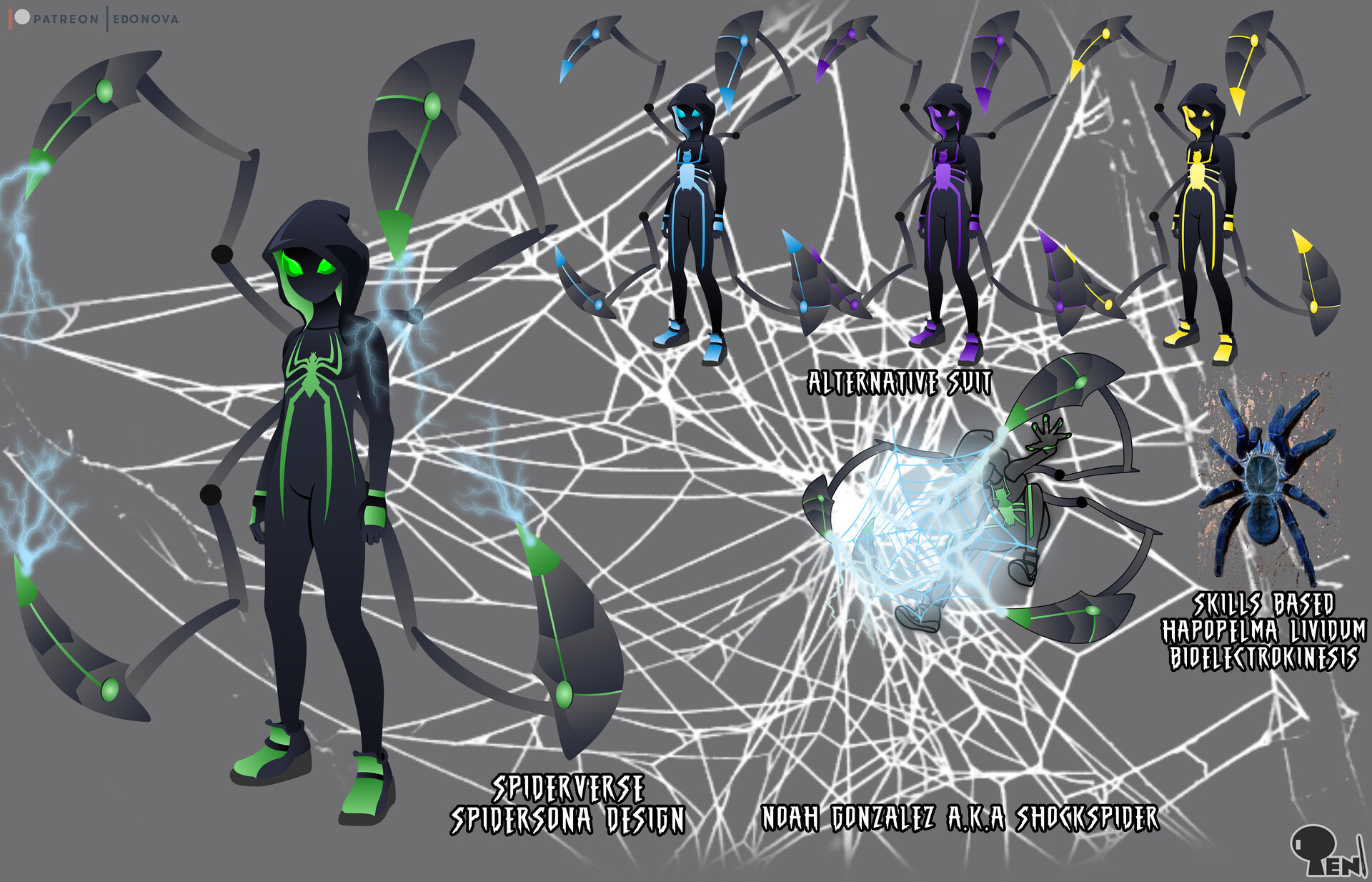ArtStation - Spidersona - Shock Spider - Character Design