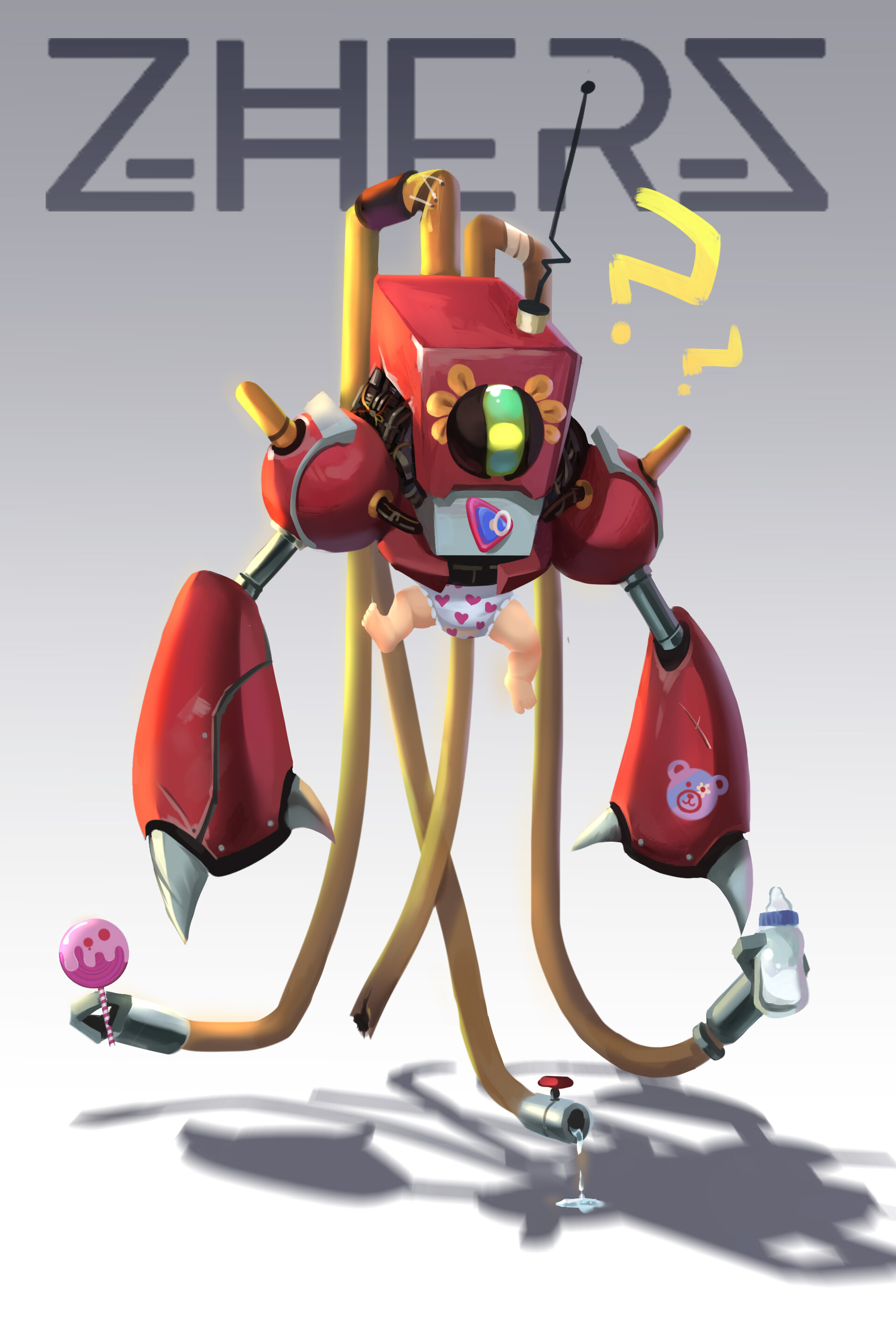ArtStation - Baby in the robot