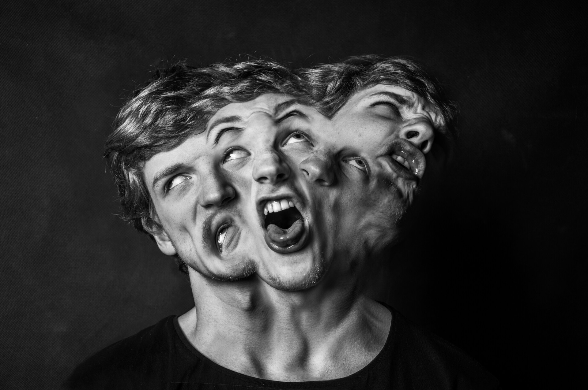 Portrait Of Split Personalities