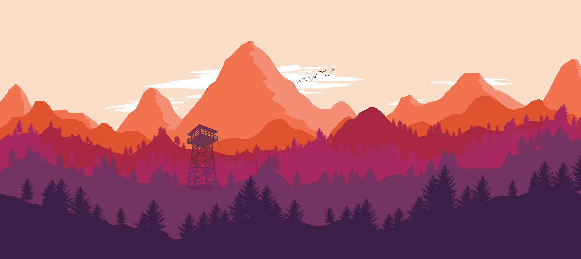 ArtStation - Landscape Flat Design