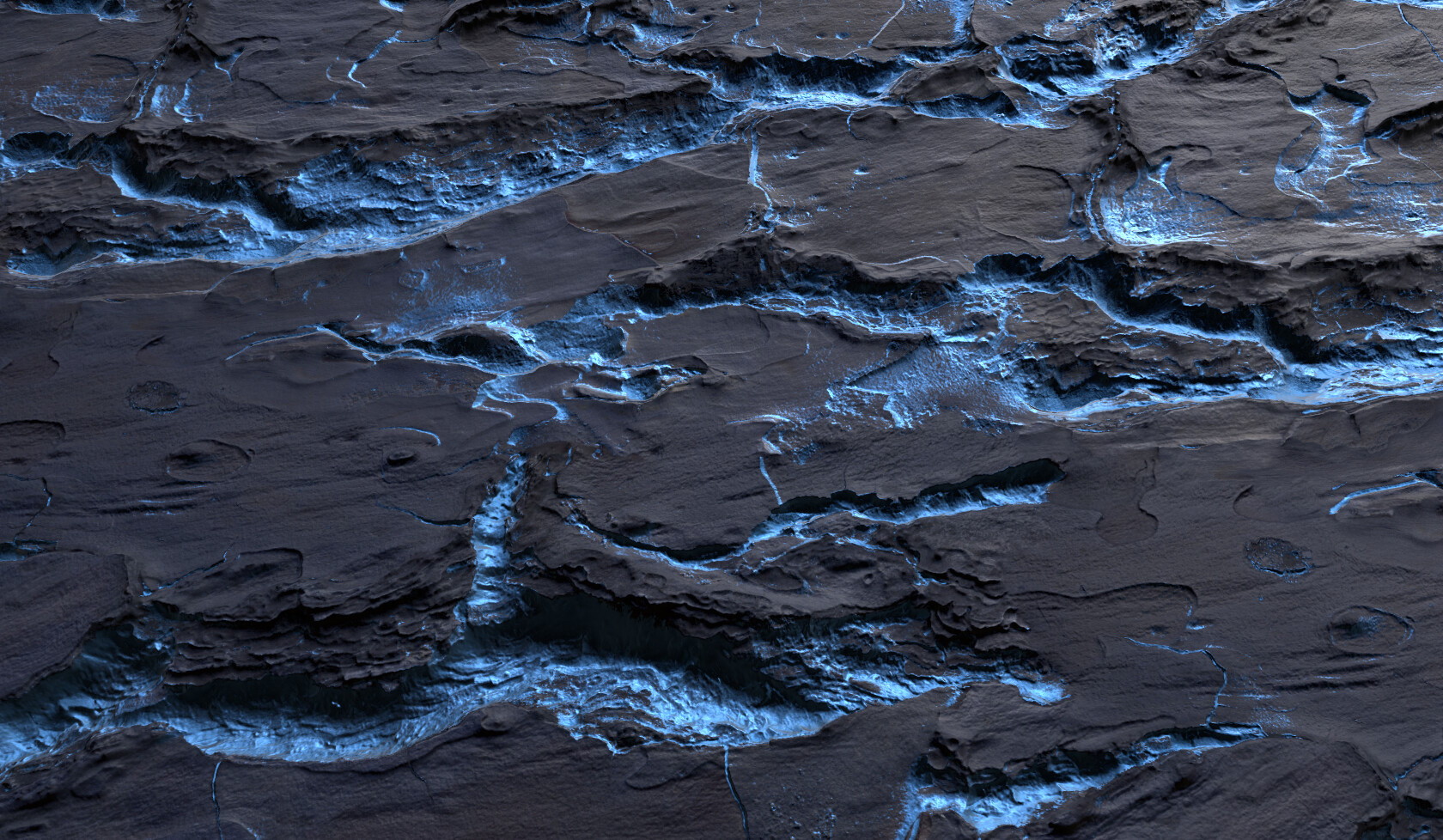 Sanwal Aftab - Glowing Planet Surface Texture