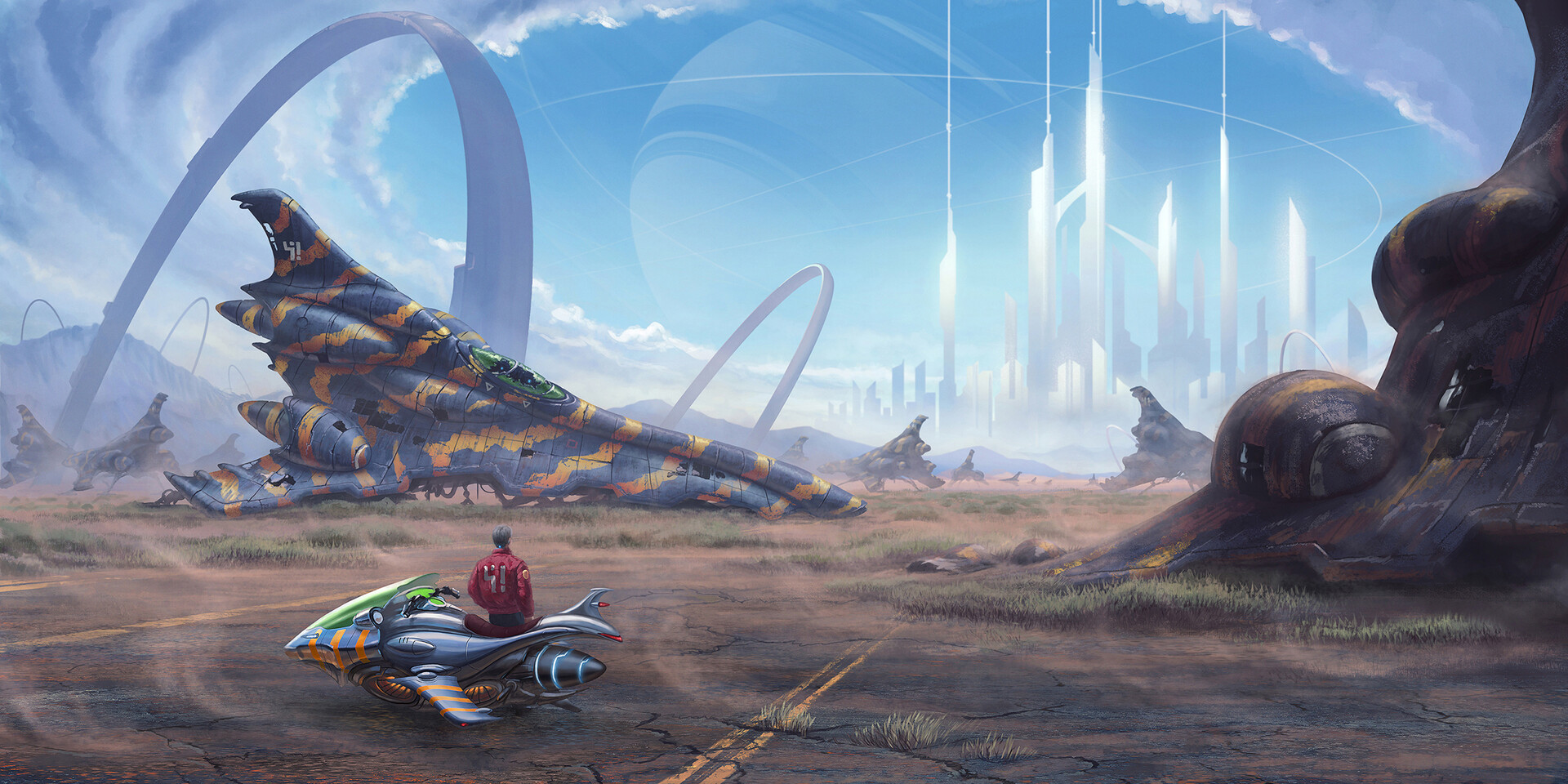 ArtStation - starfighters graveyard
