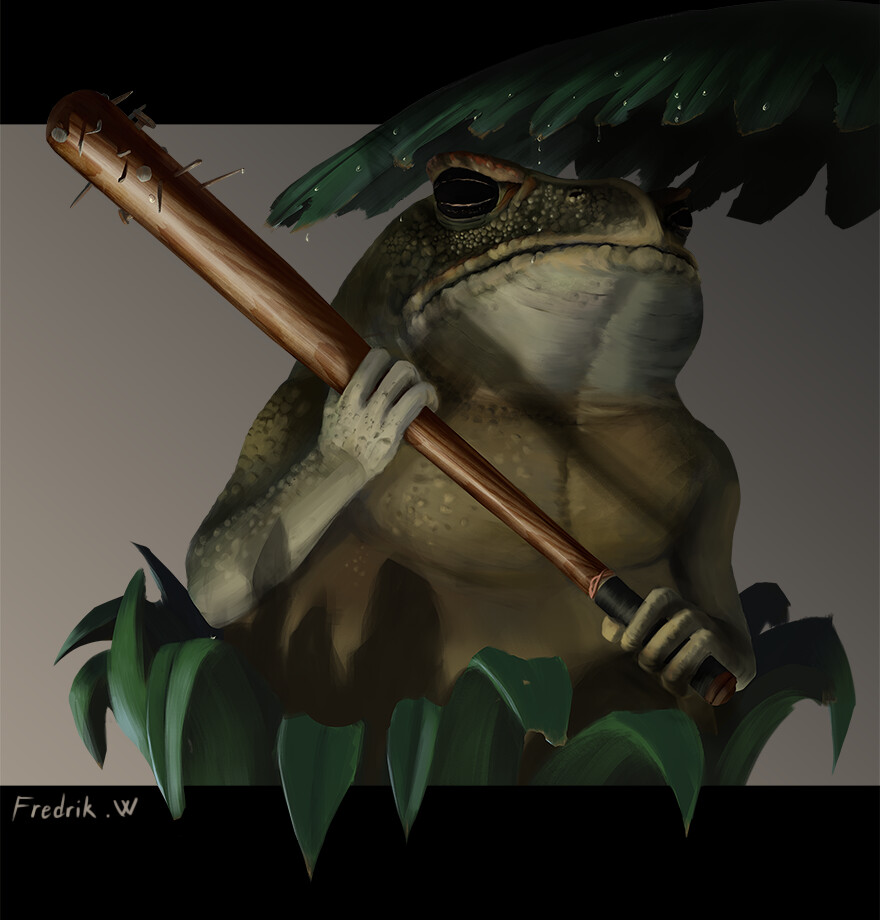 ArtStation - Toad with bat