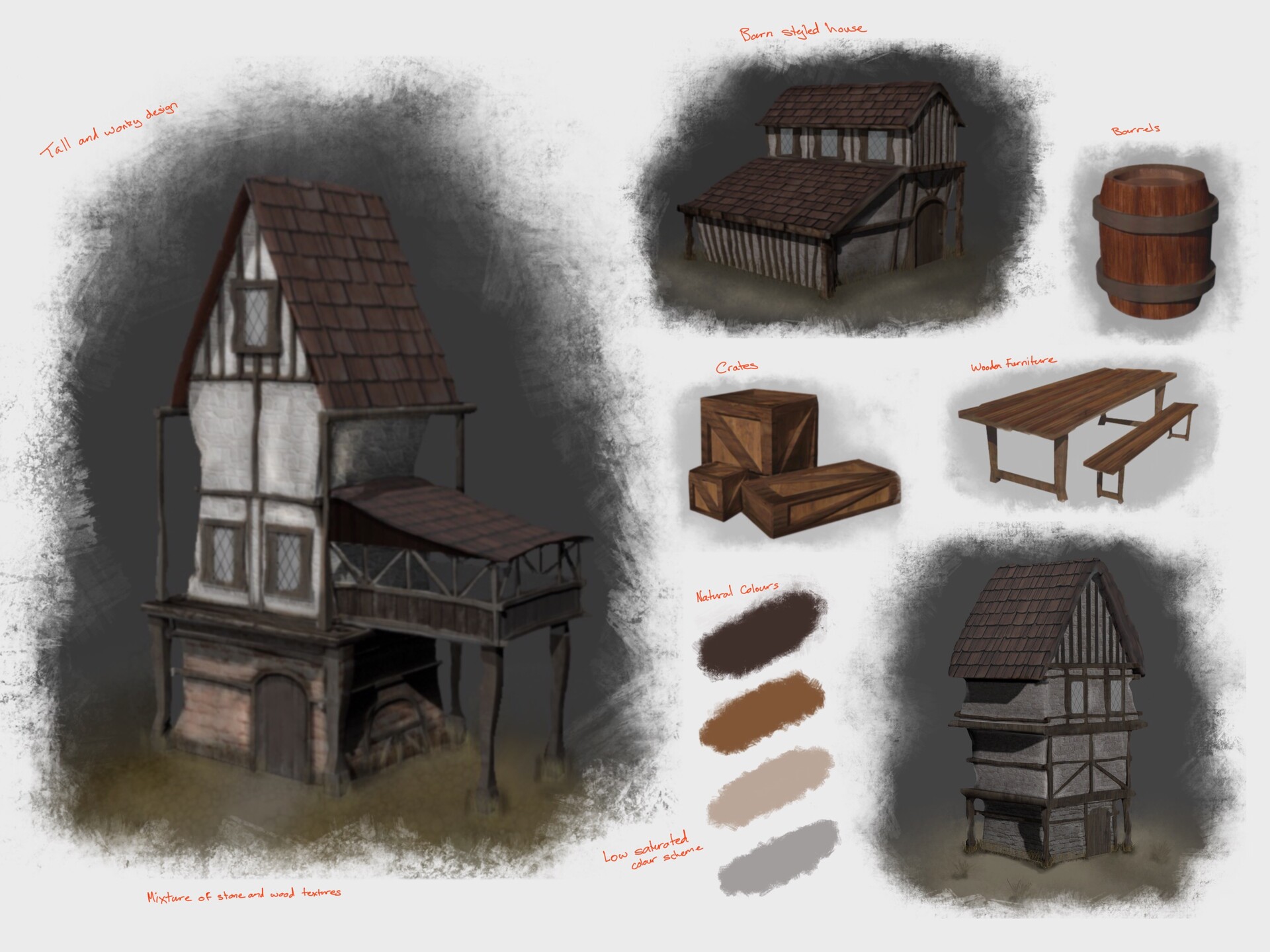 ArtStation - Tudor House Concepts