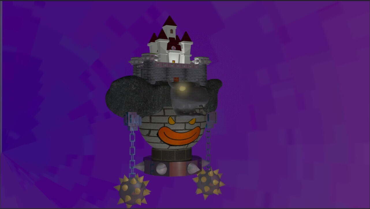 ArtStation - Paper Mario bowsers castle