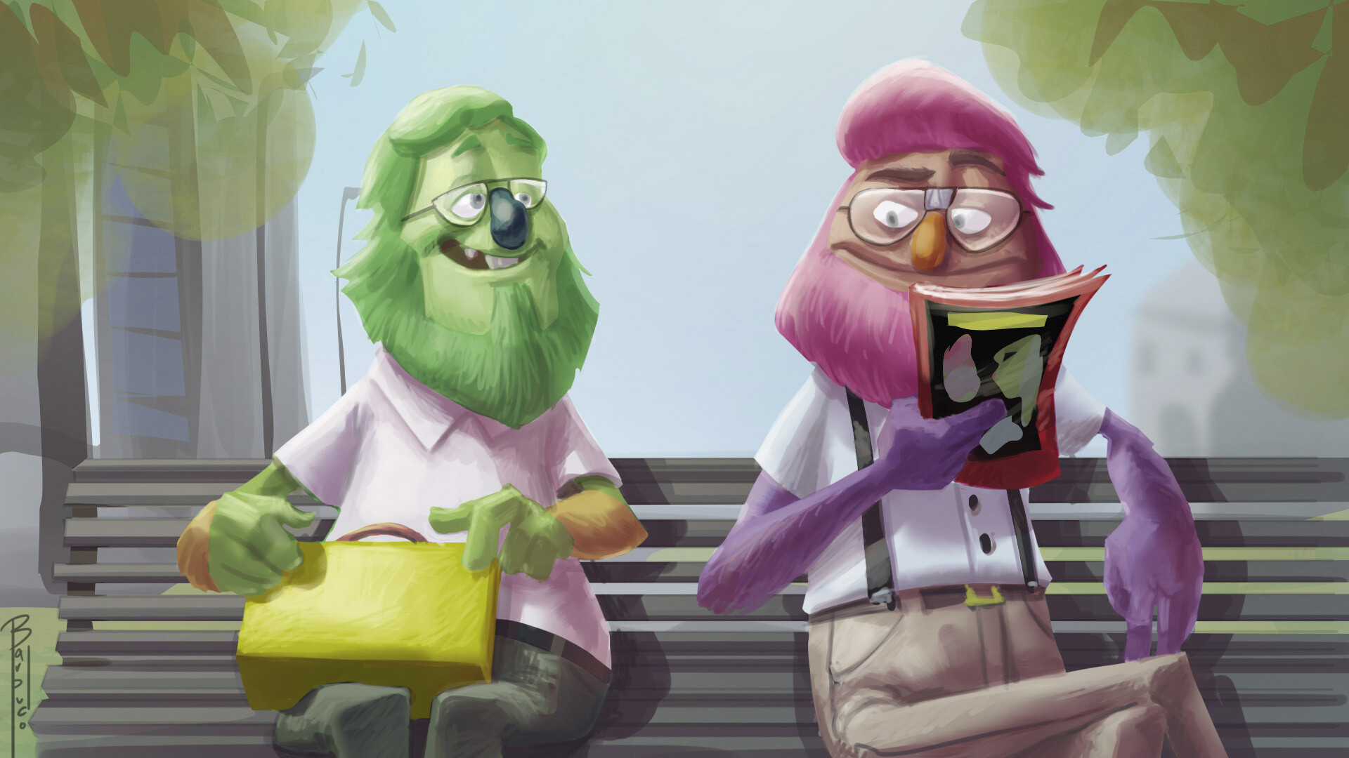 ArtStation - Monsters, weather: key frames and character design pipeline