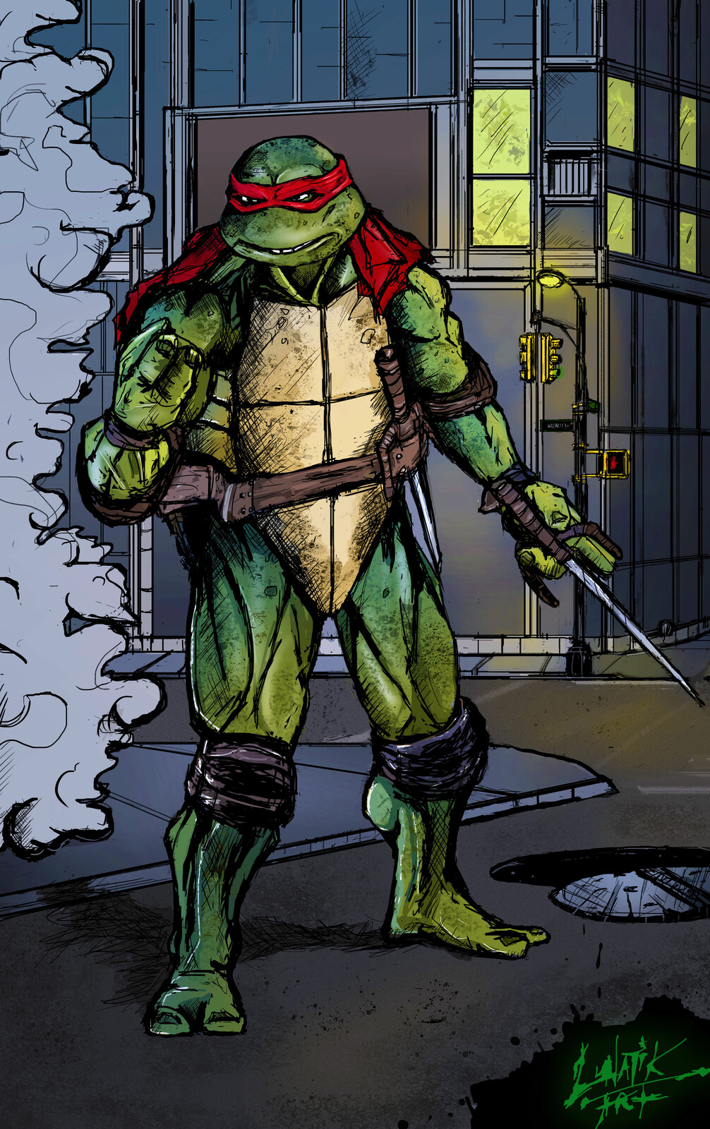 thomas everett - TMNT 1990 Movie version Raphael.