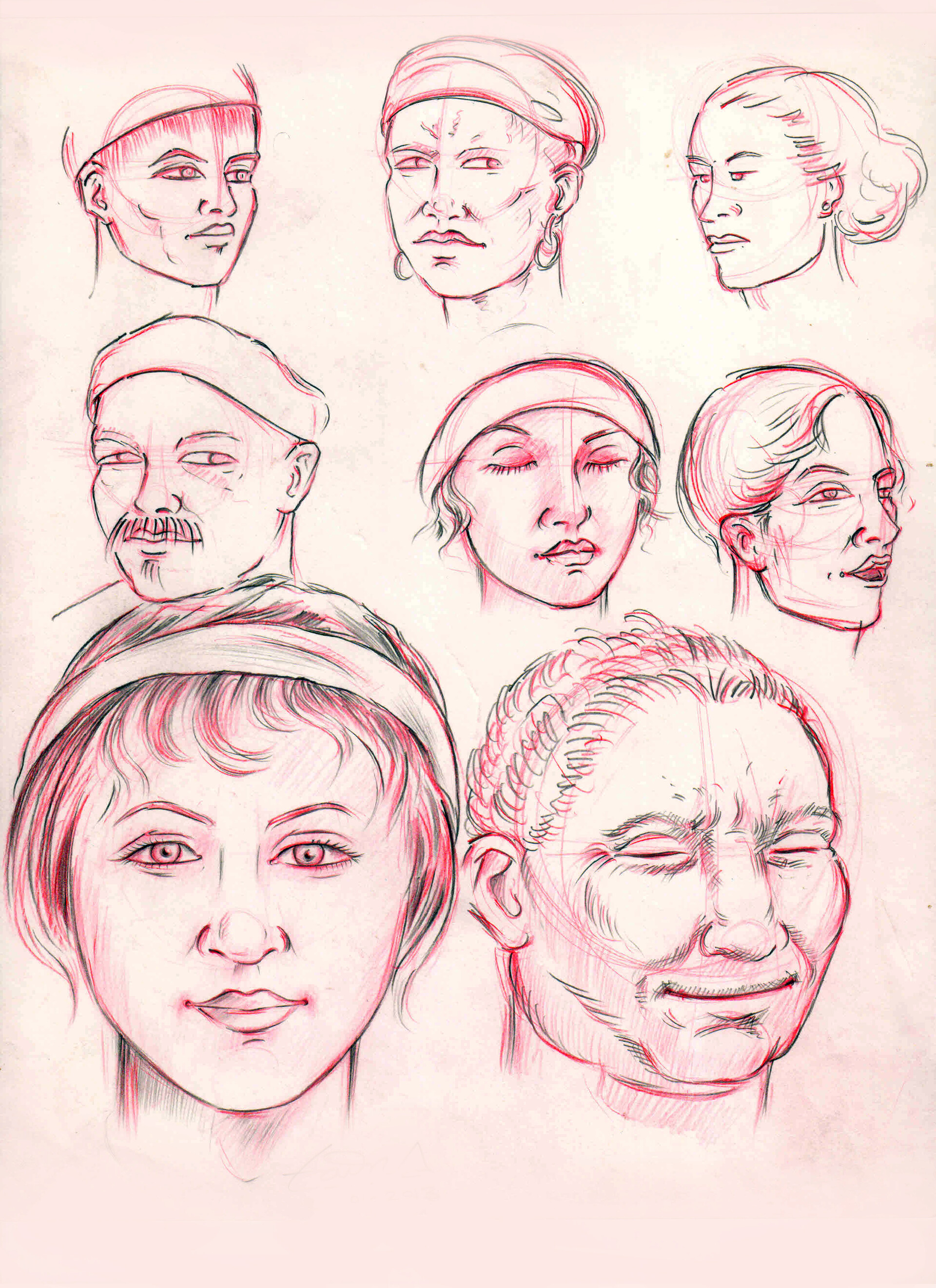 ArtStation - Face drawing
