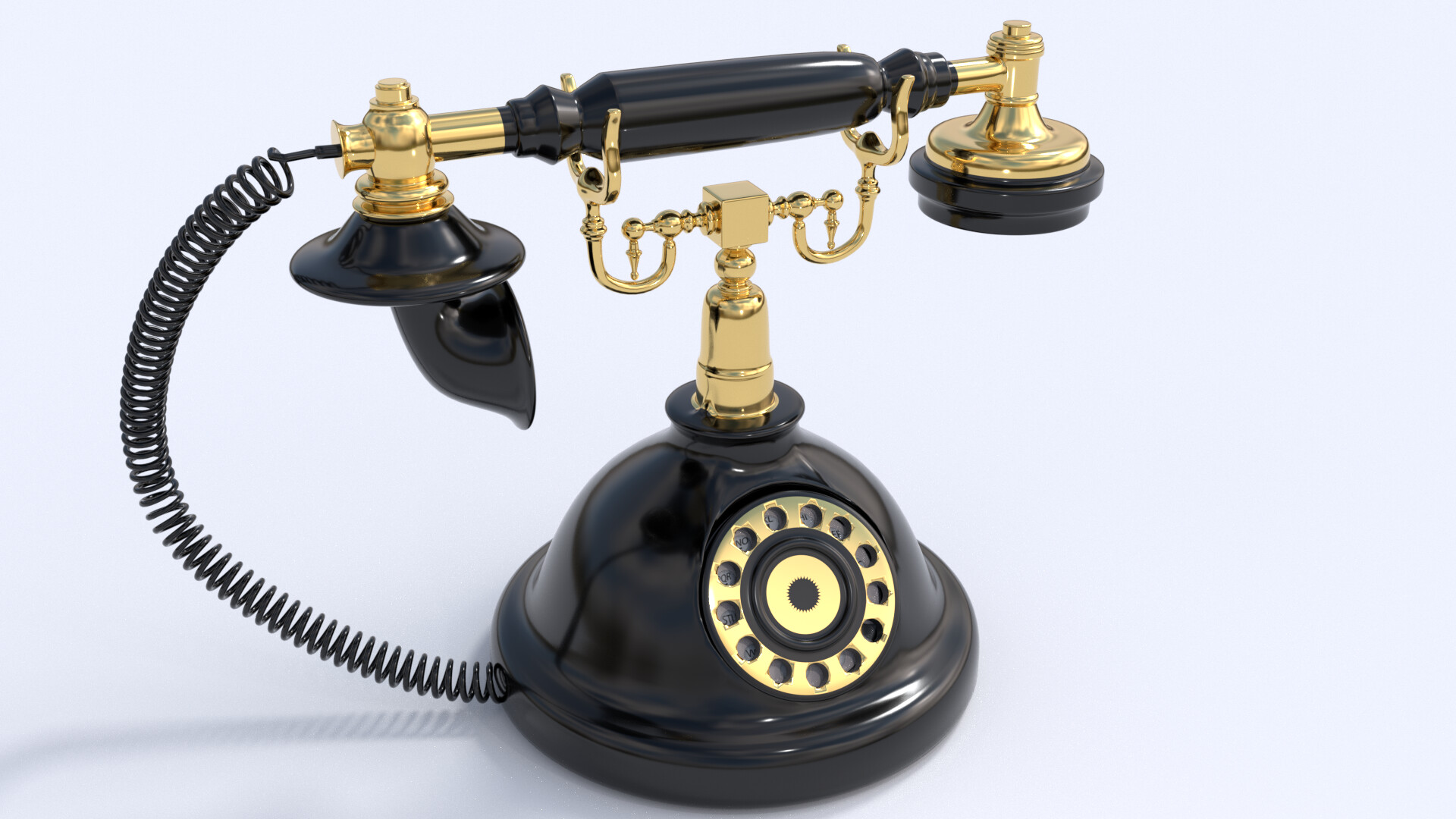 ArtStation - Retro Phone 3d Model