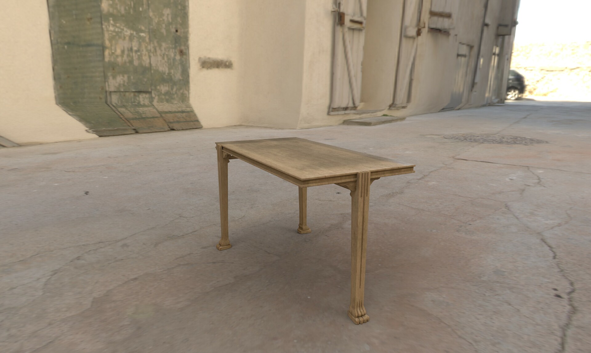 ArtStation - Three Legged Lion Paw Table