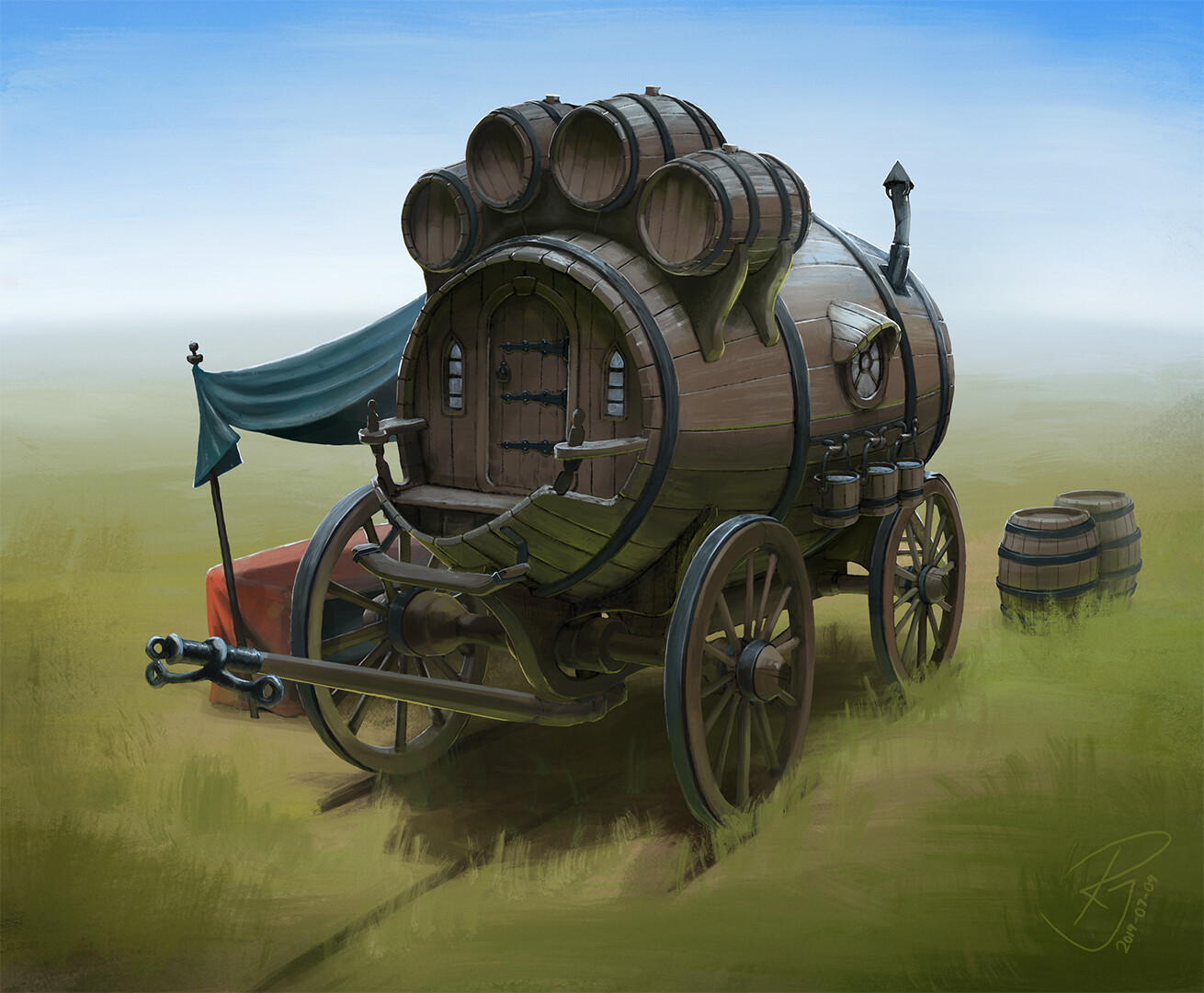 ArtStation - Brewers Wagon