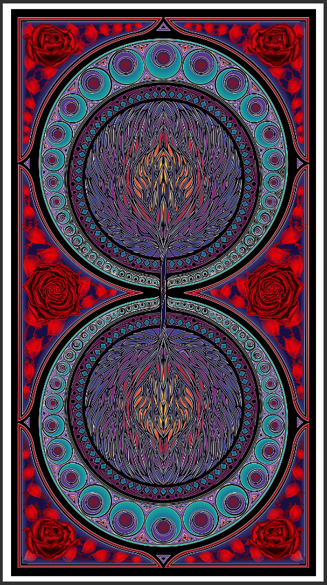 ArtStation - ©Mucha´s Lillith: Background Rose Window