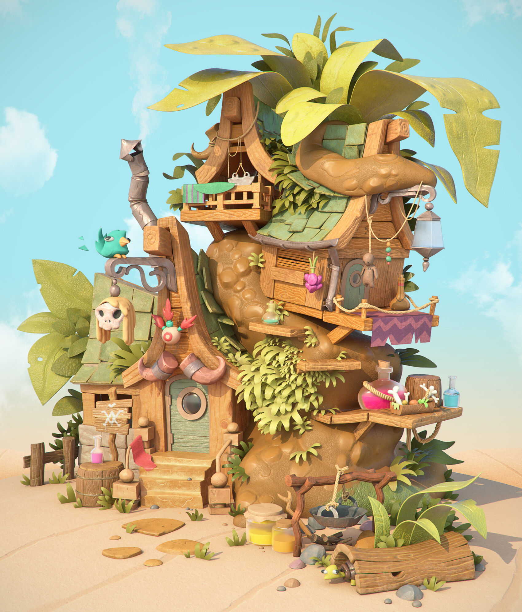 ArtStation - Voodoo Cabin