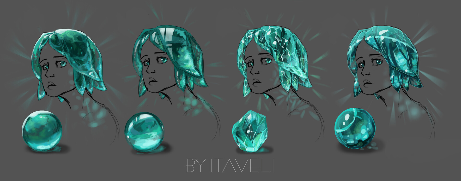 how to draw houseki no kuni hair