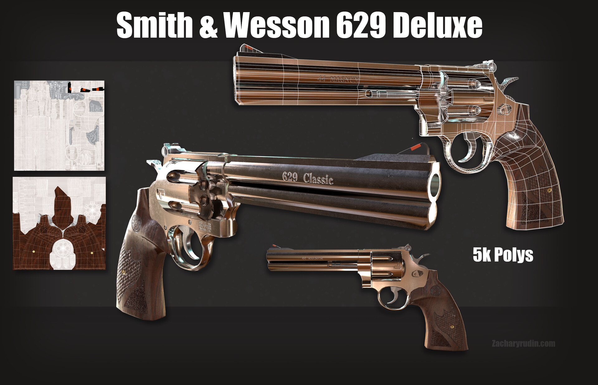 ArtStation - Smith & Wesson model 629 Deluxe