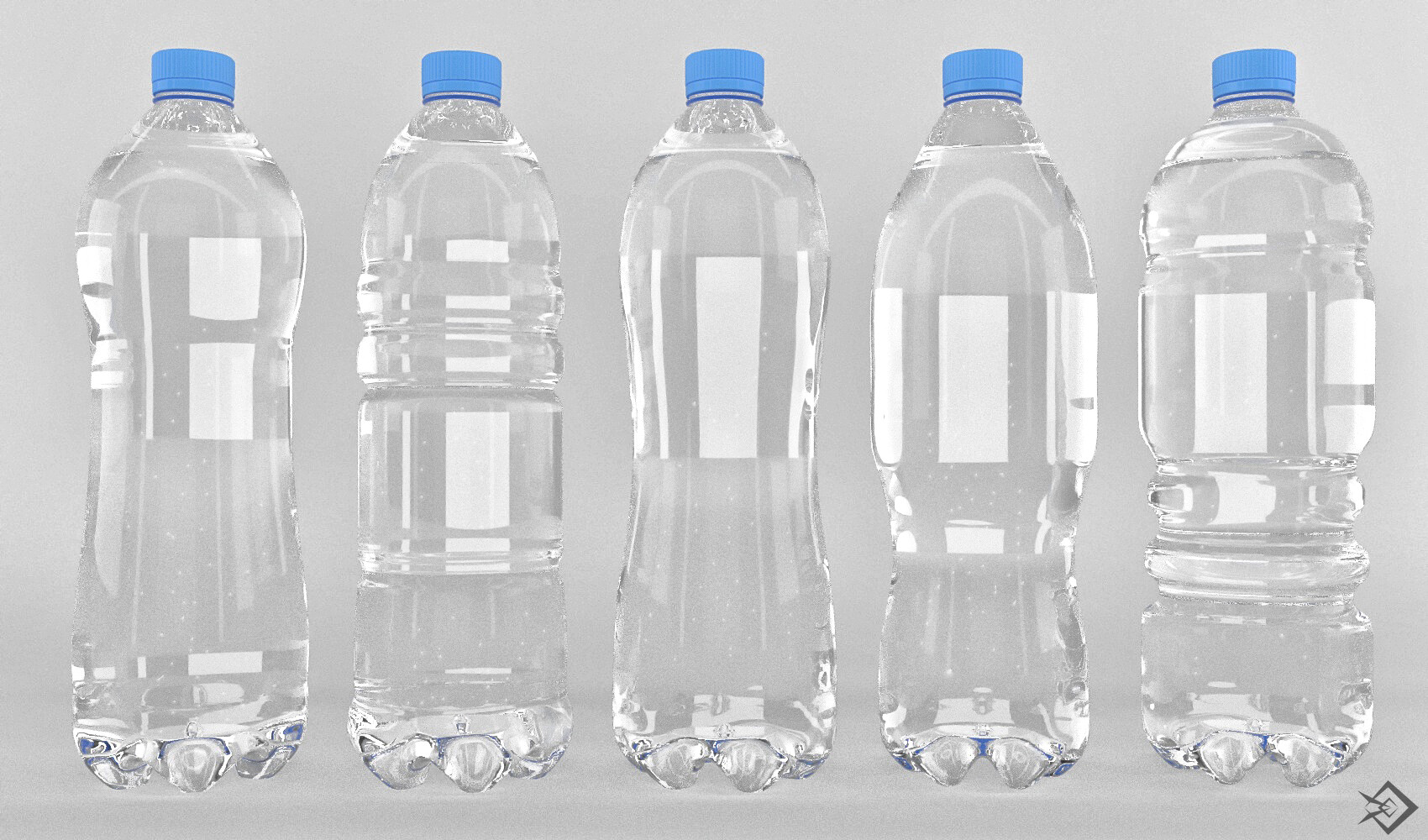 ArtStation - water bottles pack