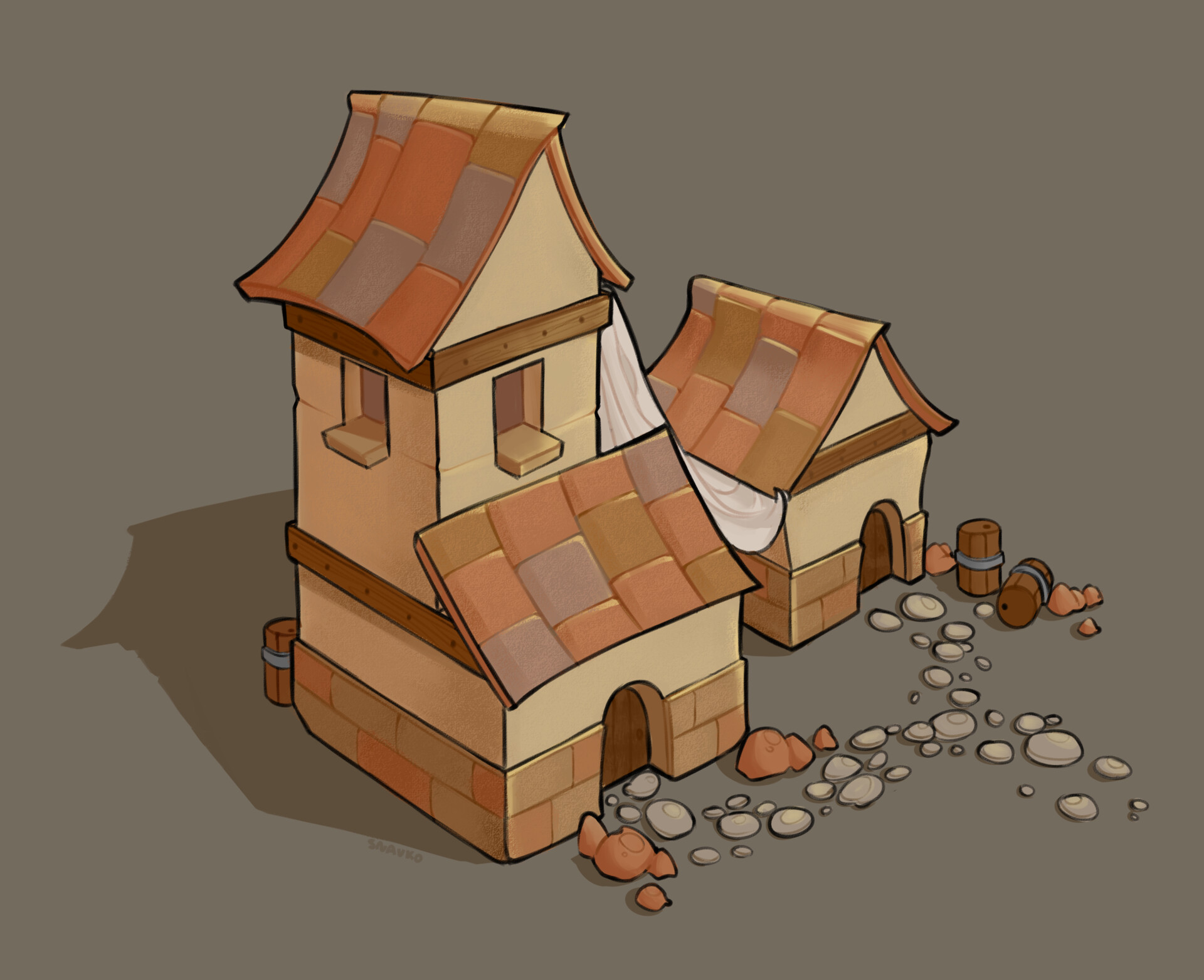 Alex Snavko - Babylon architecture style house